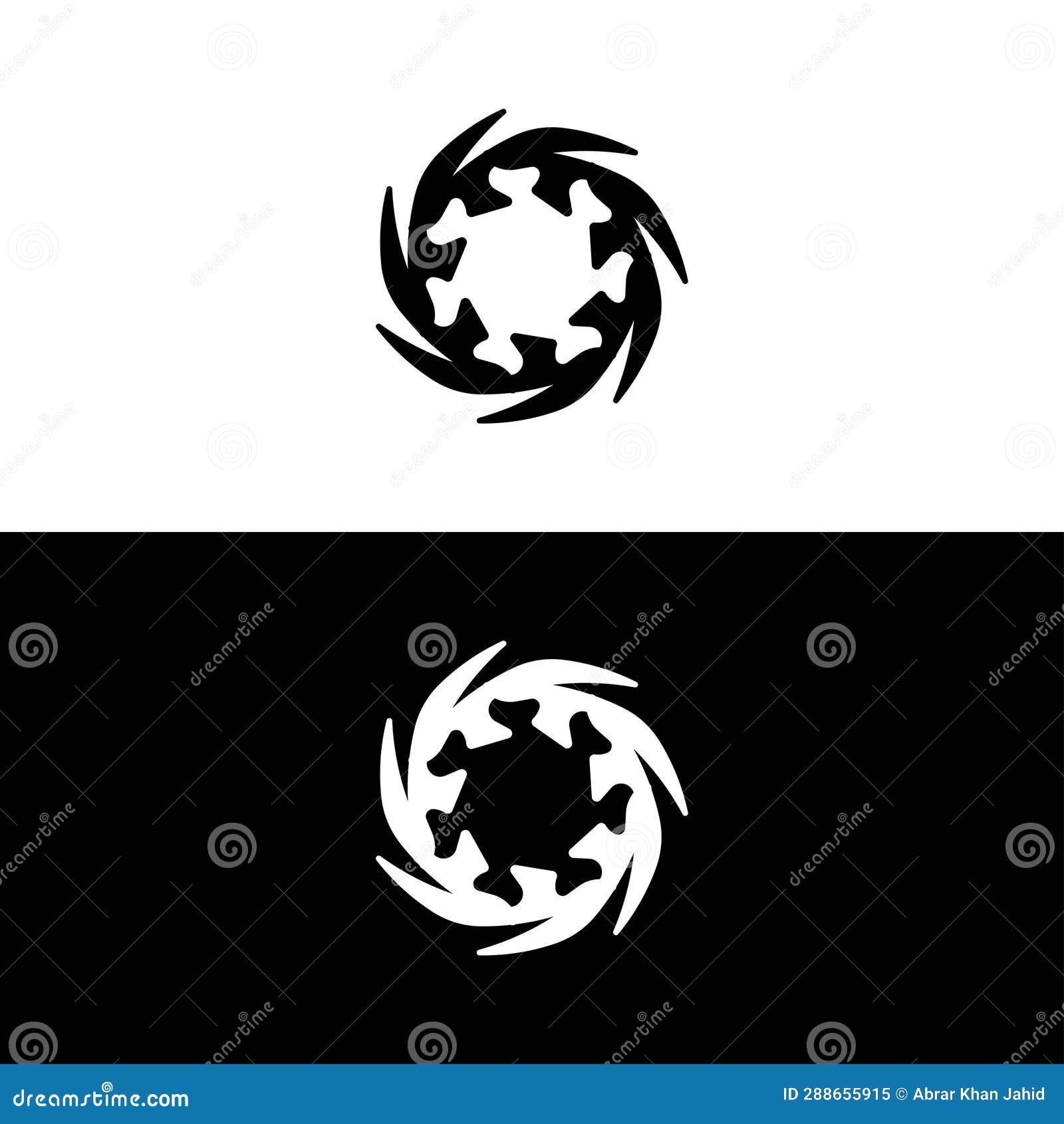 Circle Vector Logo Template Design Stock Illustration - Illustration of ...