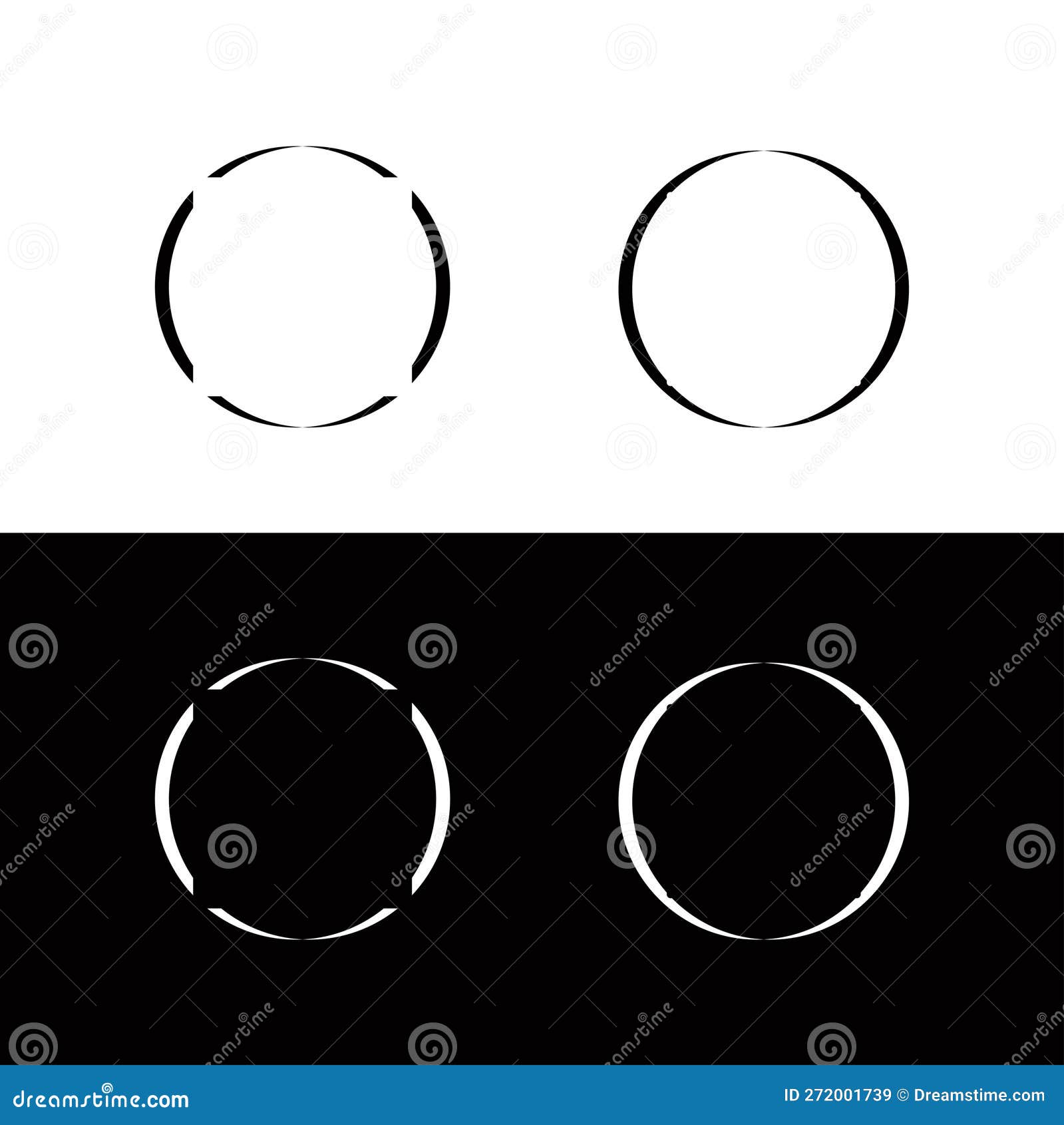 Circle Vector Logo Template Design Round Circular Banner Frames ...
