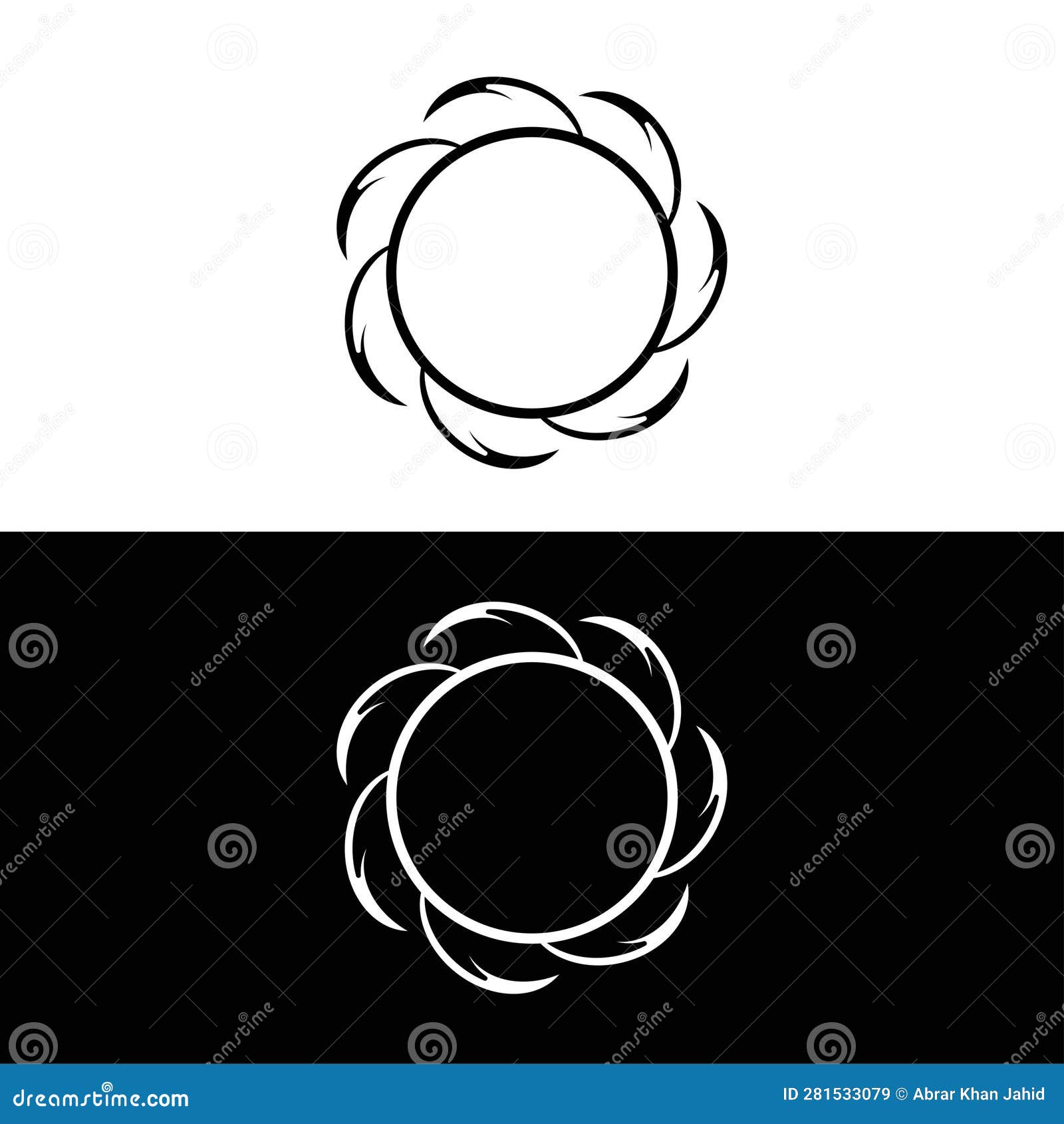 Circle Vector Logo Template Illustration Design Stock Vector ...