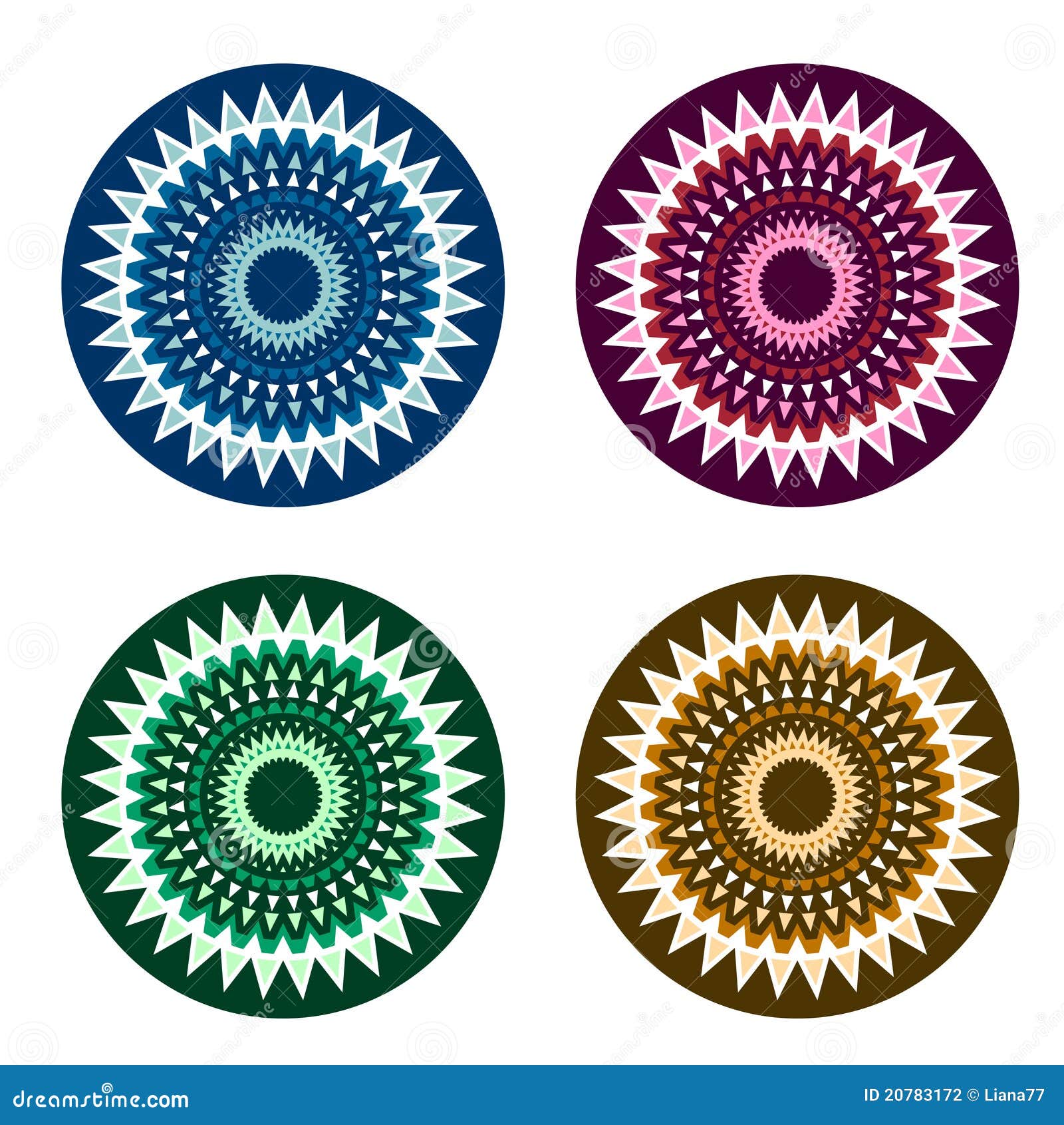 Circle vector ornaments stock vector. Illustration of decorative - 20783172