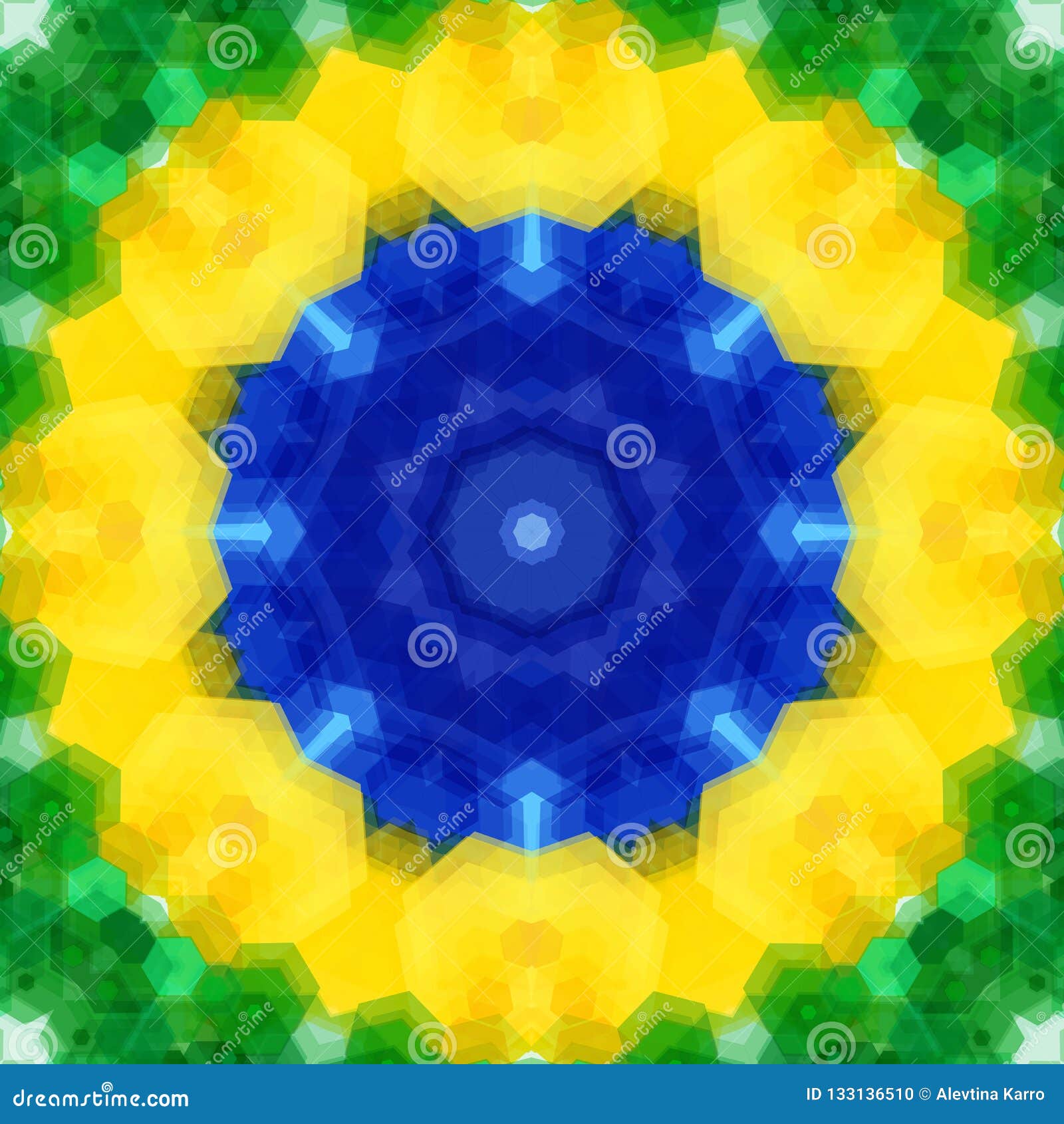 Circle Vector Pattern Made of Hexagonal Shapes. Stock Vector ...