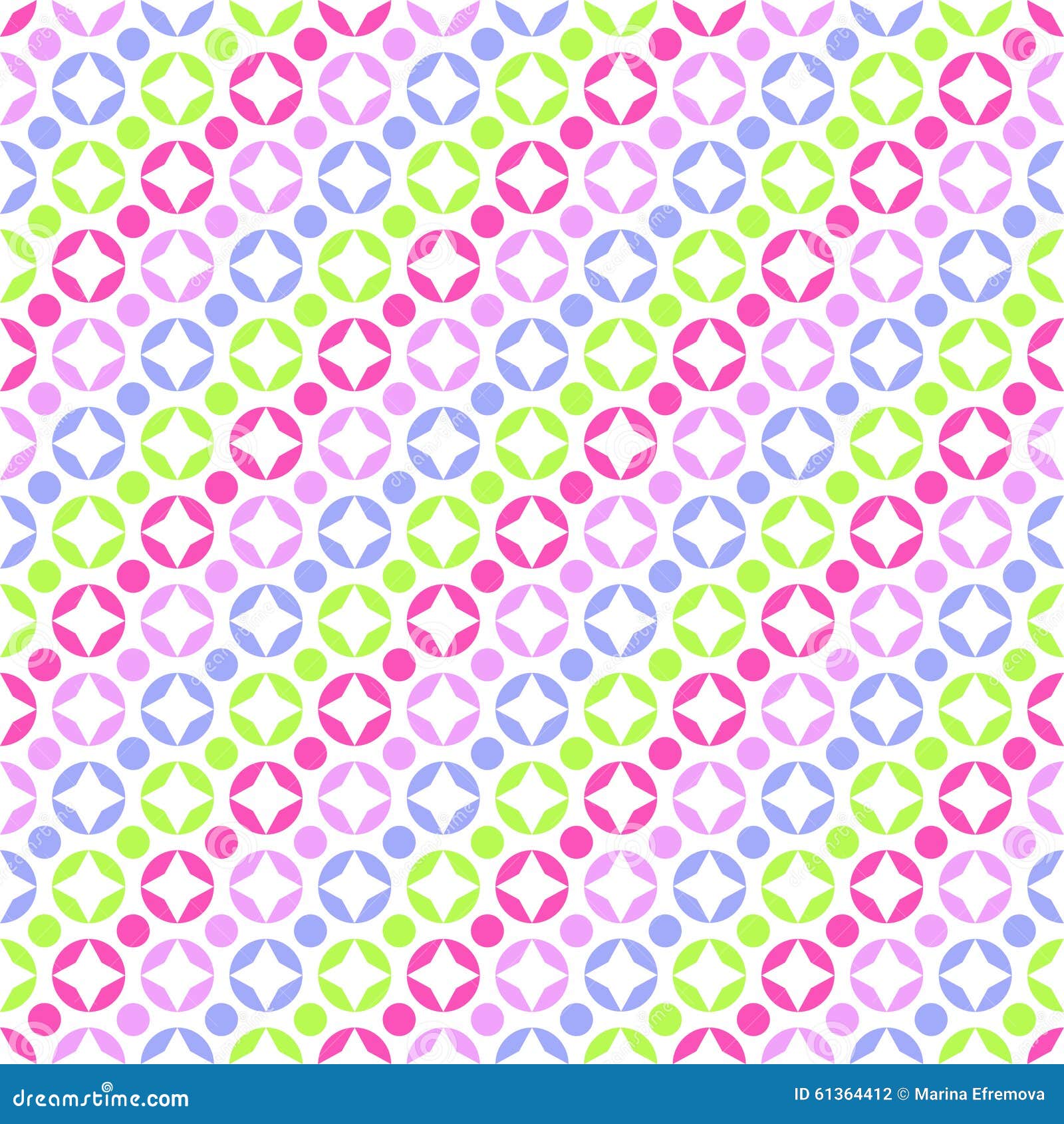 Circle Vector Seamless Pattern. Stock Vector - Illustration of ...