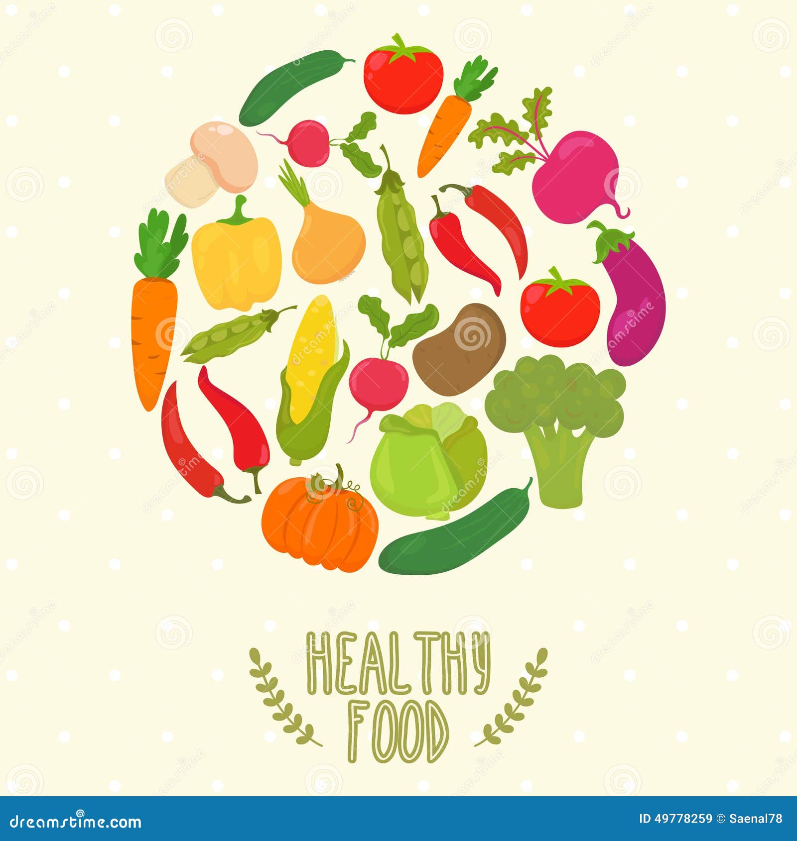Circle from Vegetables, Healthy Food. Stock Vector - Illustration of ... Circle from Vegetables, Healthy Food. Stock Vector - Illustration of ...