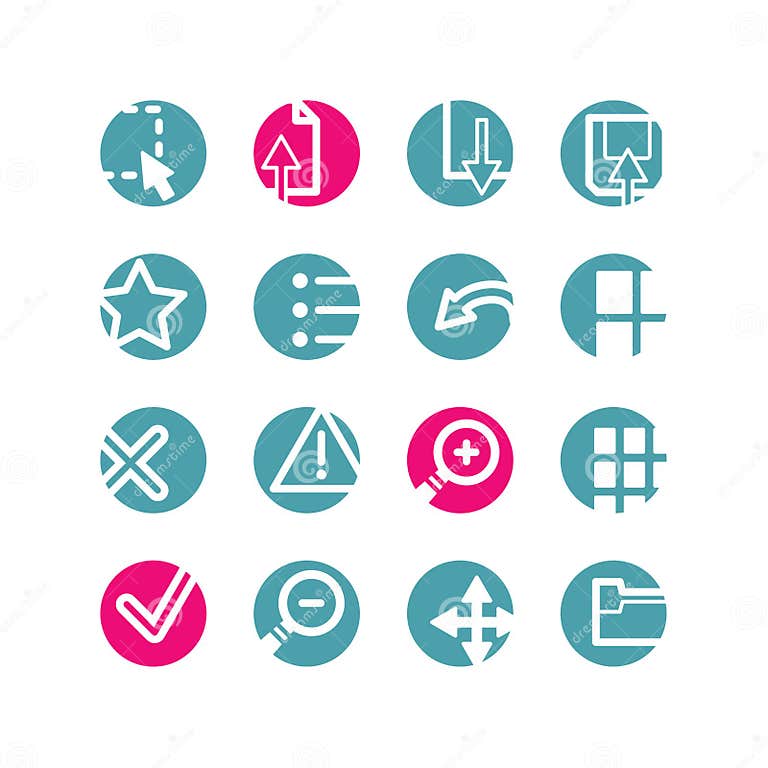 Circle viewer icons stock vector. Illustration of pictogram - 2942879