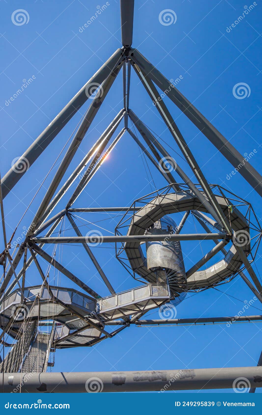 Circle Viewing Platforms of the Tetrahedron in Bottrop Stock Image ...