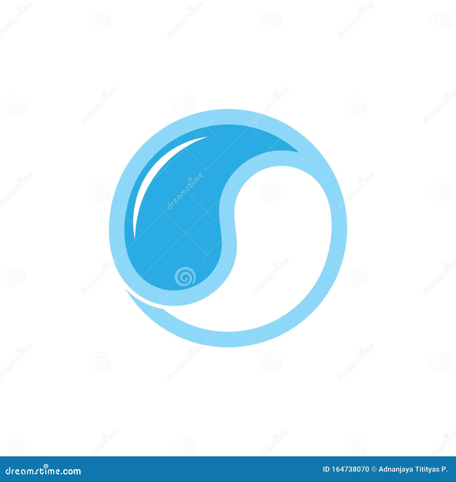 Circle Water Fresh Drink Logo Vector Stock Vector - Illustration of ...