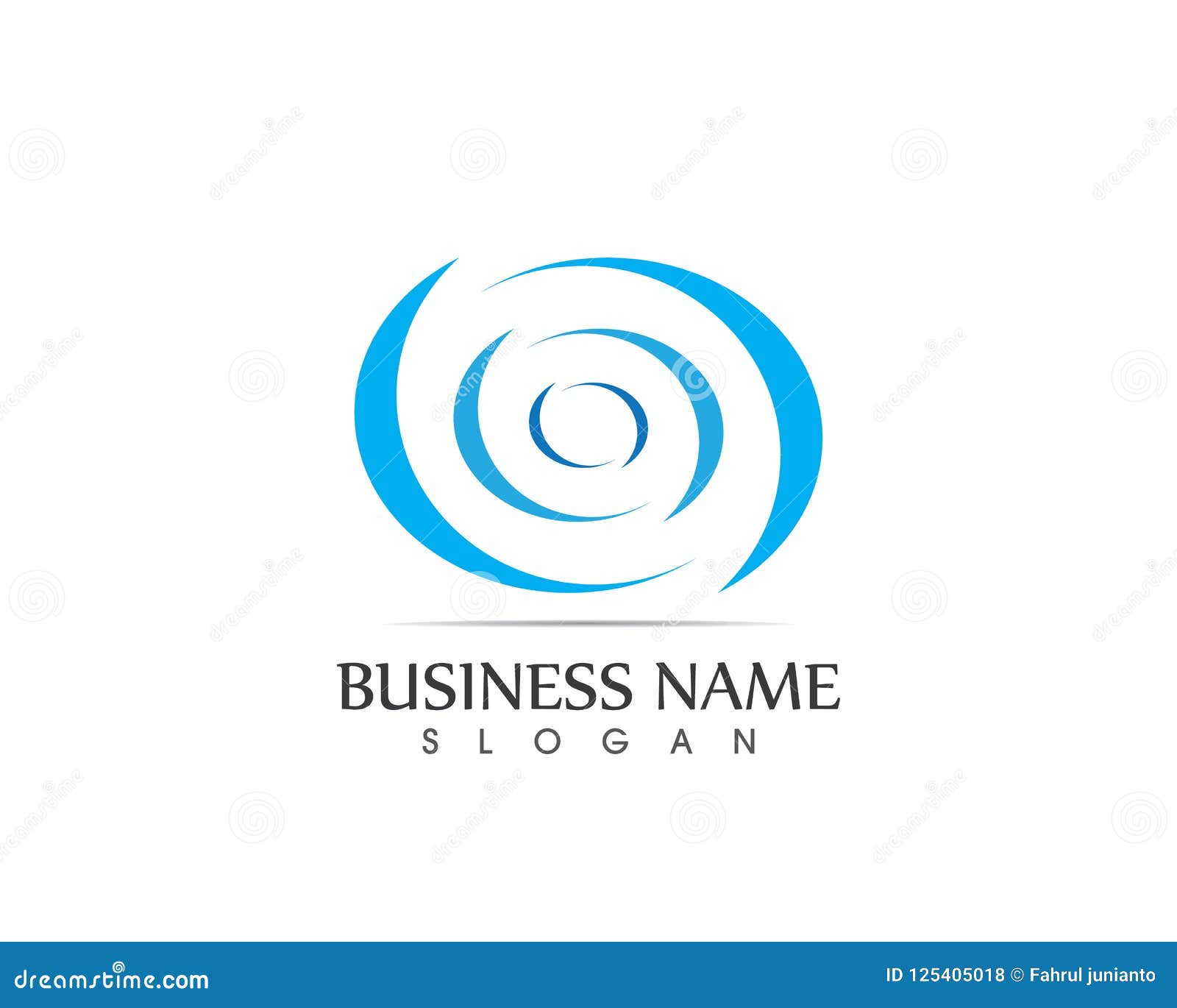 Circle water logo vector stock vector. Illustration of circle - 125405018