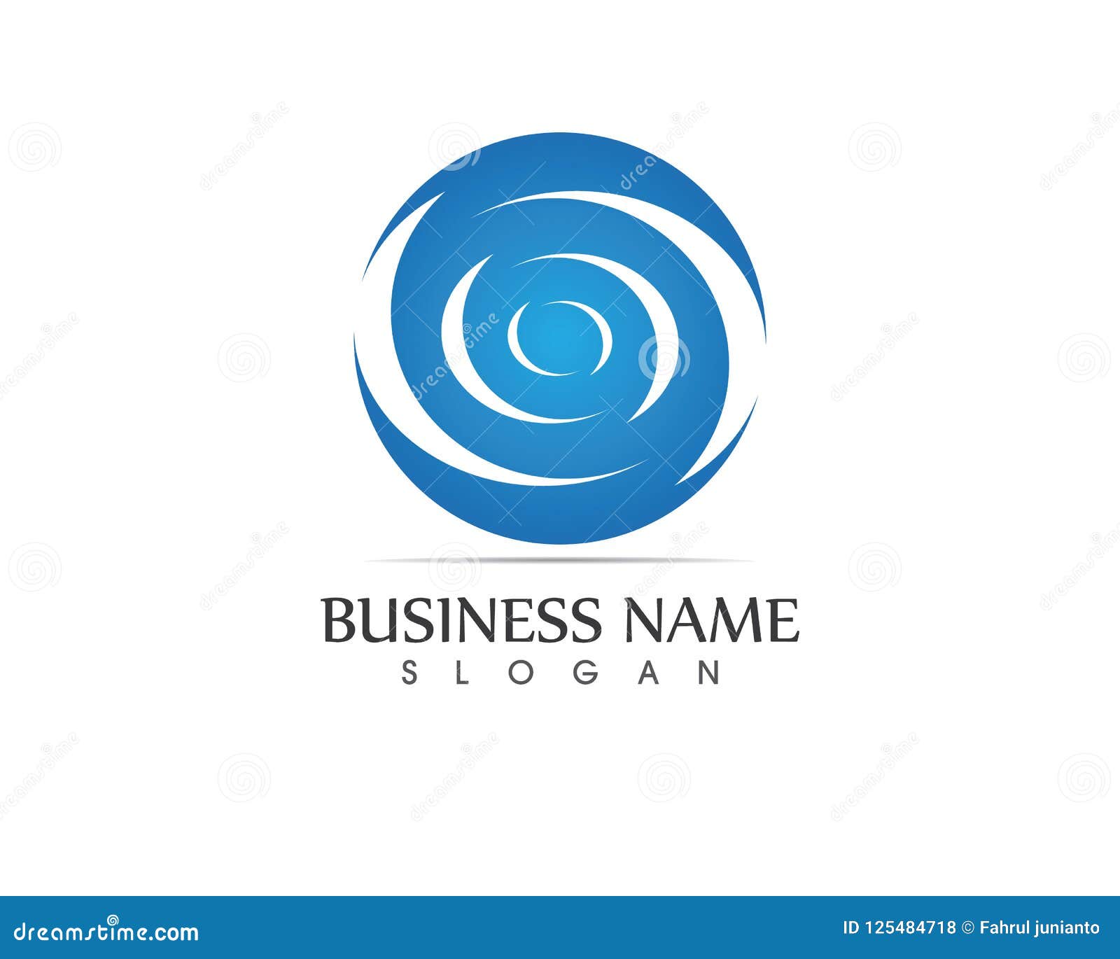 Circle water logo vector stock vector. Illustration of rings - 125484718