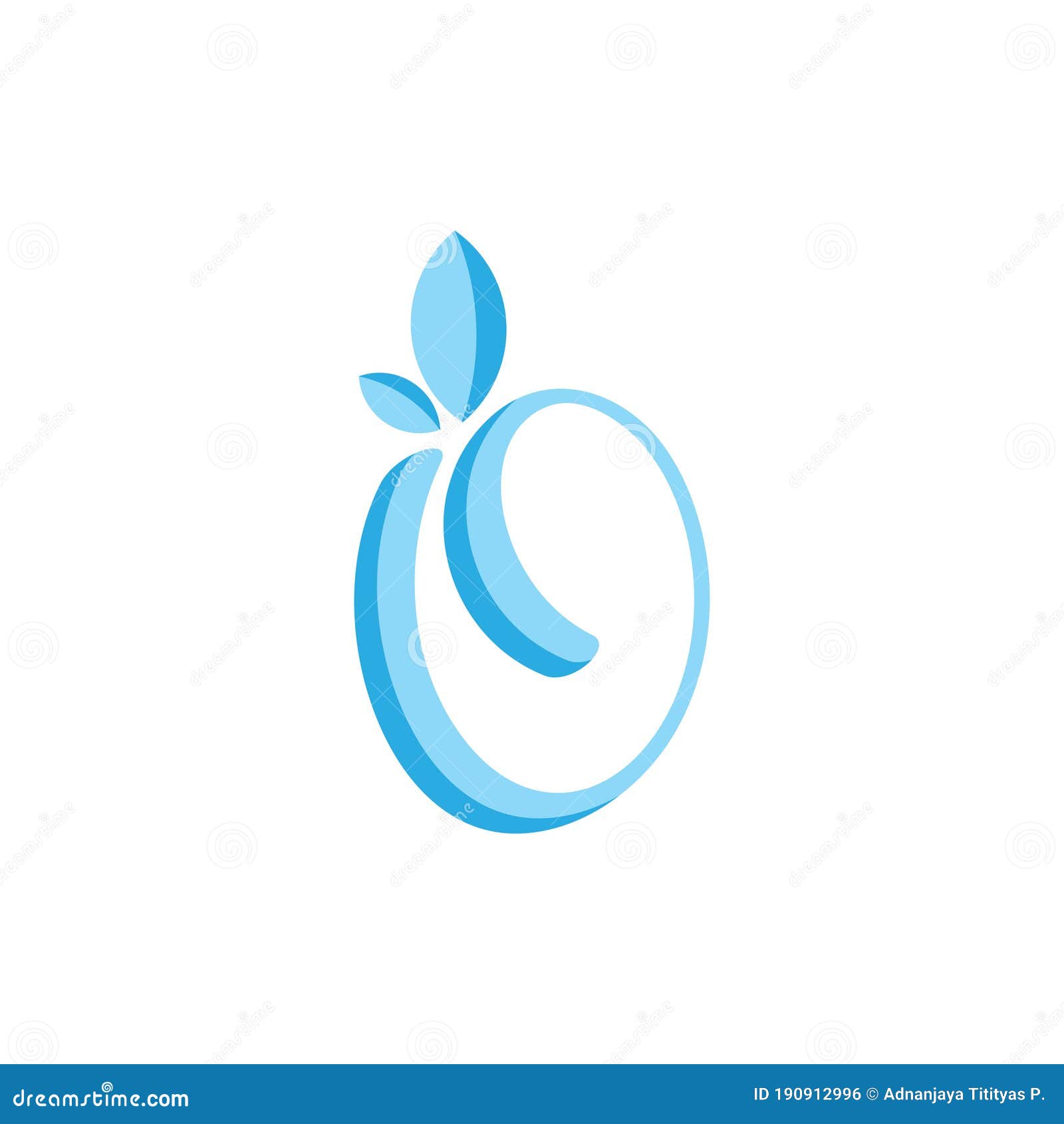 Circle Water Splash Ribbon Design Logo Vector Stock Vector ...