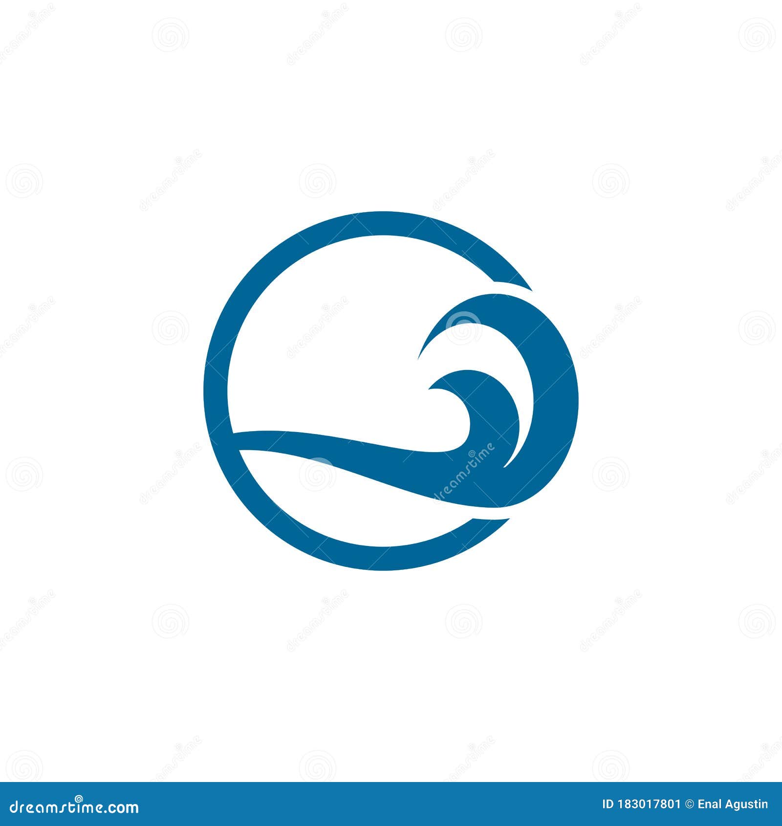 Circle Wave Icon Logo Design Template Stock Vector - Illustration of ...