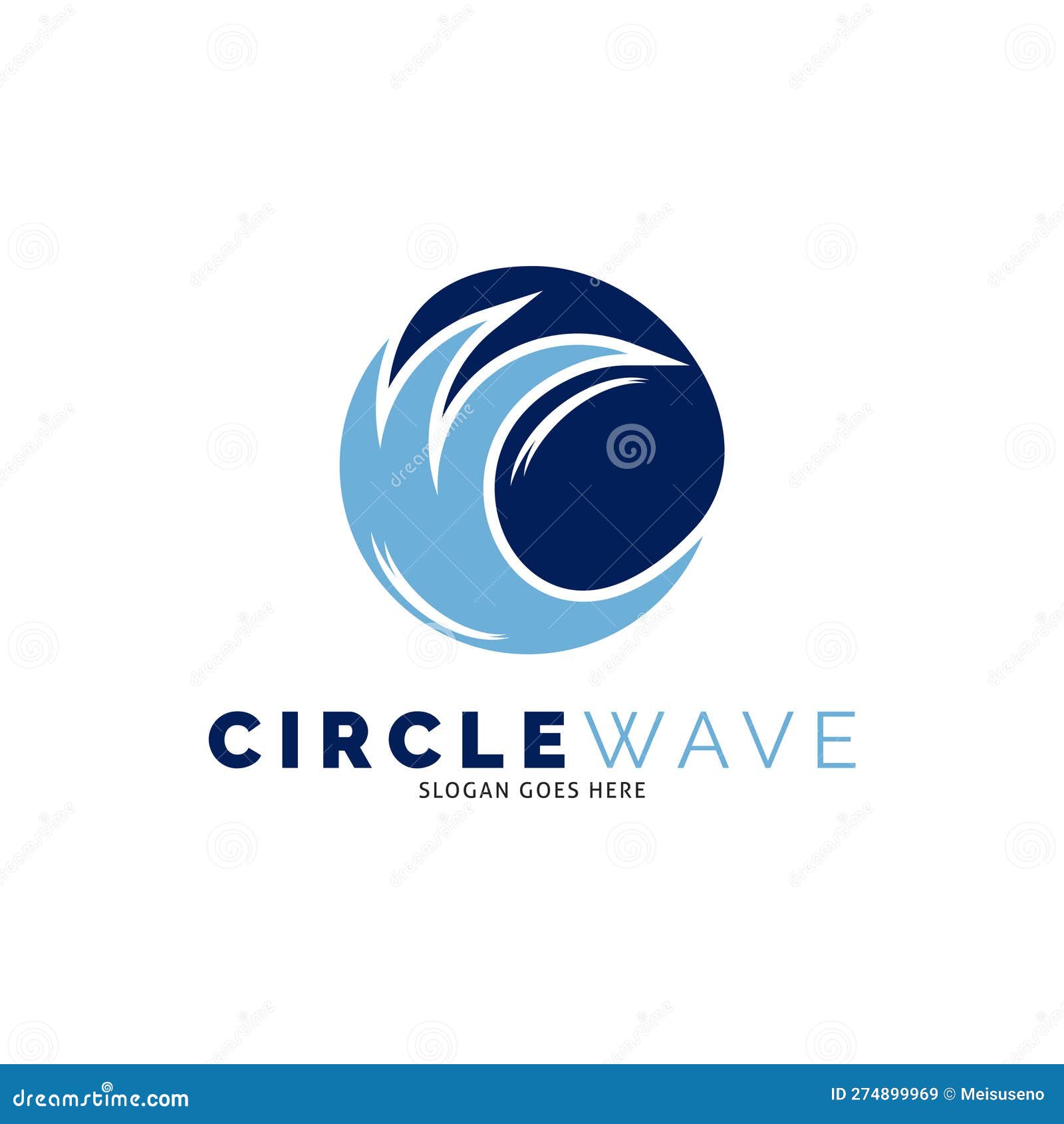 Circle Wave Icon Vector Logo Template Illustration Design Stock Vector ...