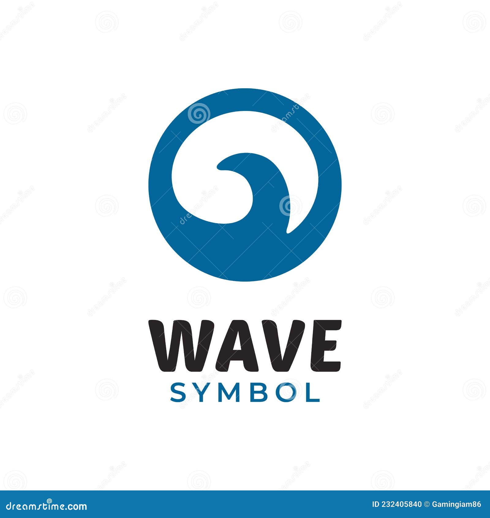 Circle Wave Logo Design Insignia Stock Vector - Illustration of circle ...