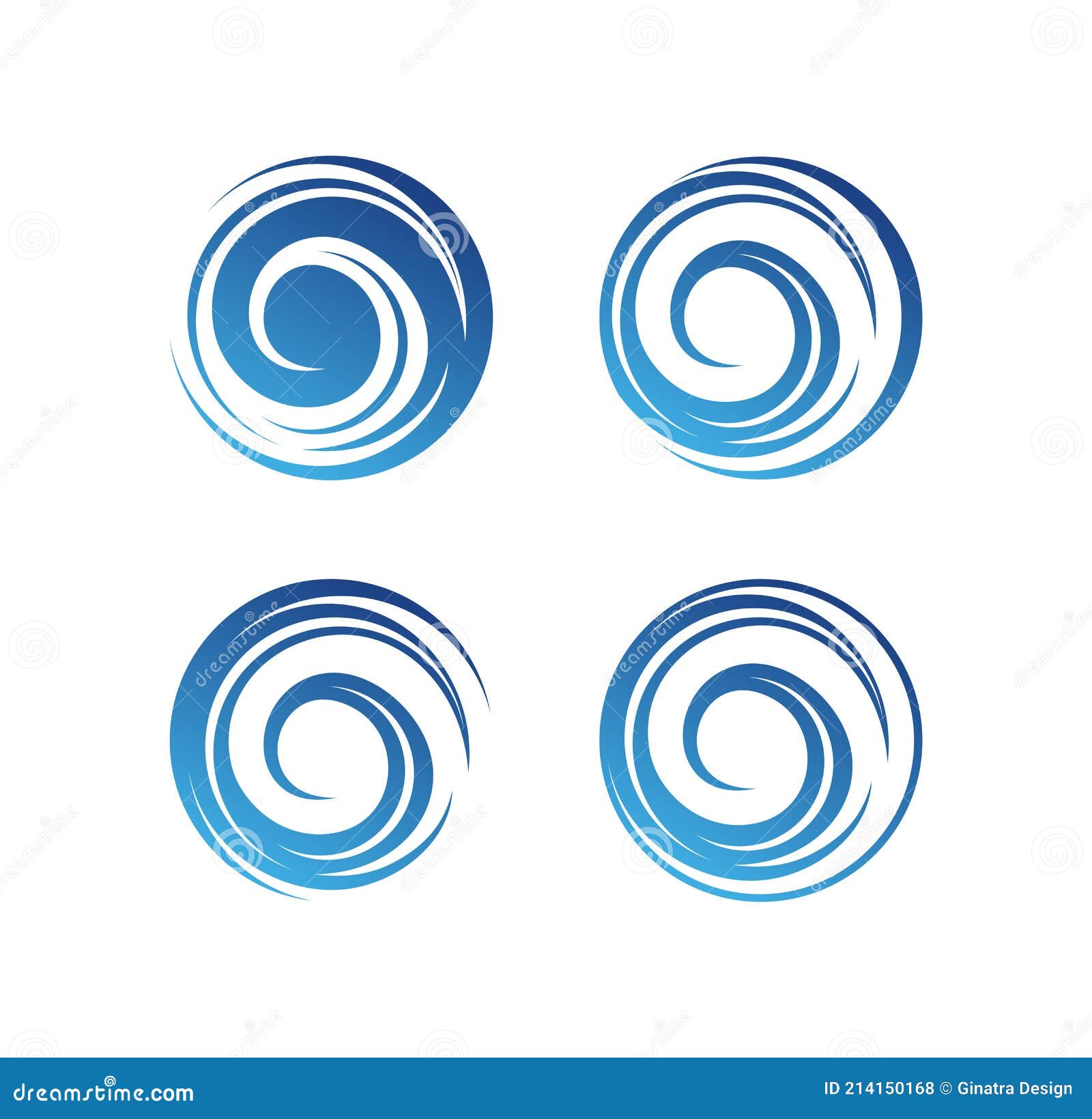 Circle Wave Logo Sign stock vector. Illustration of abstract - 214150168