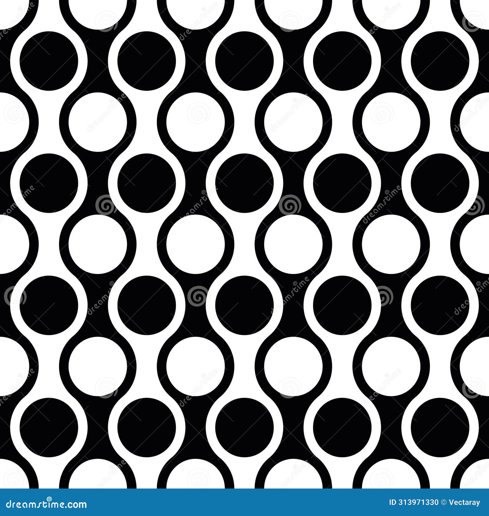 Seamless Intersecting Geometric Circle Pattern Background Stock ...