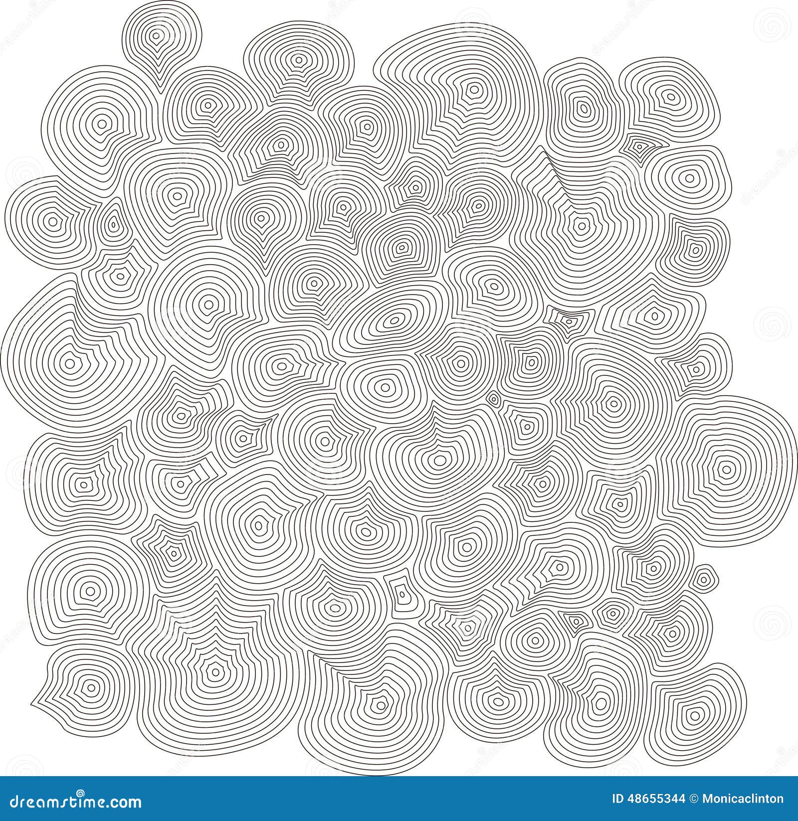 Circle Wave Pattern Stock Vector - Image: 48655344