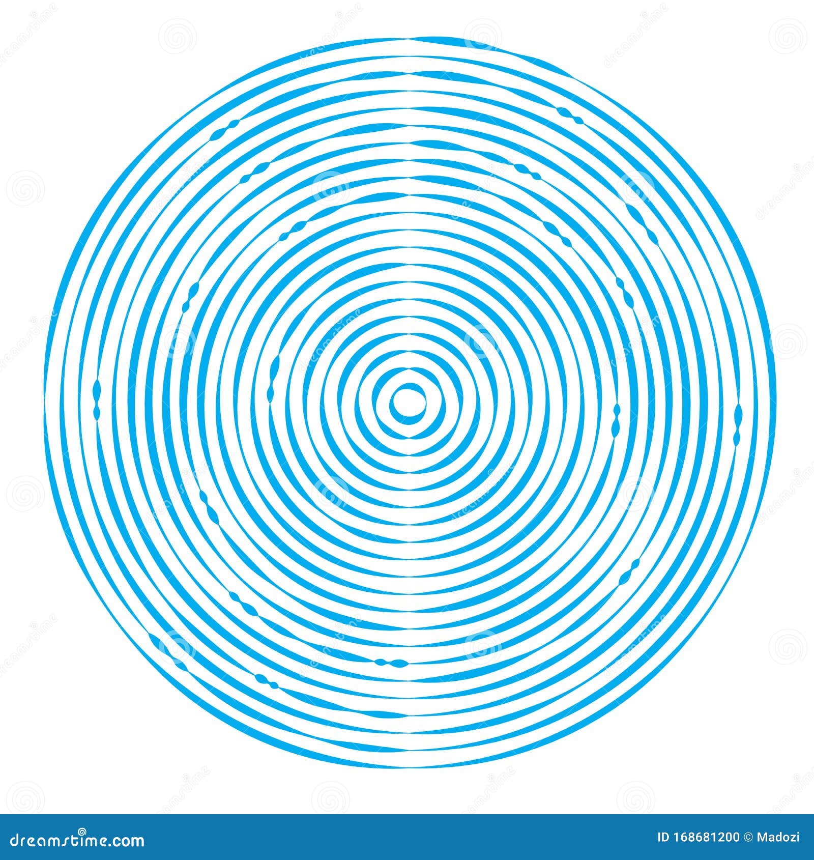 Circle Waves Abstract Background Stock Vector - Illustration of ...