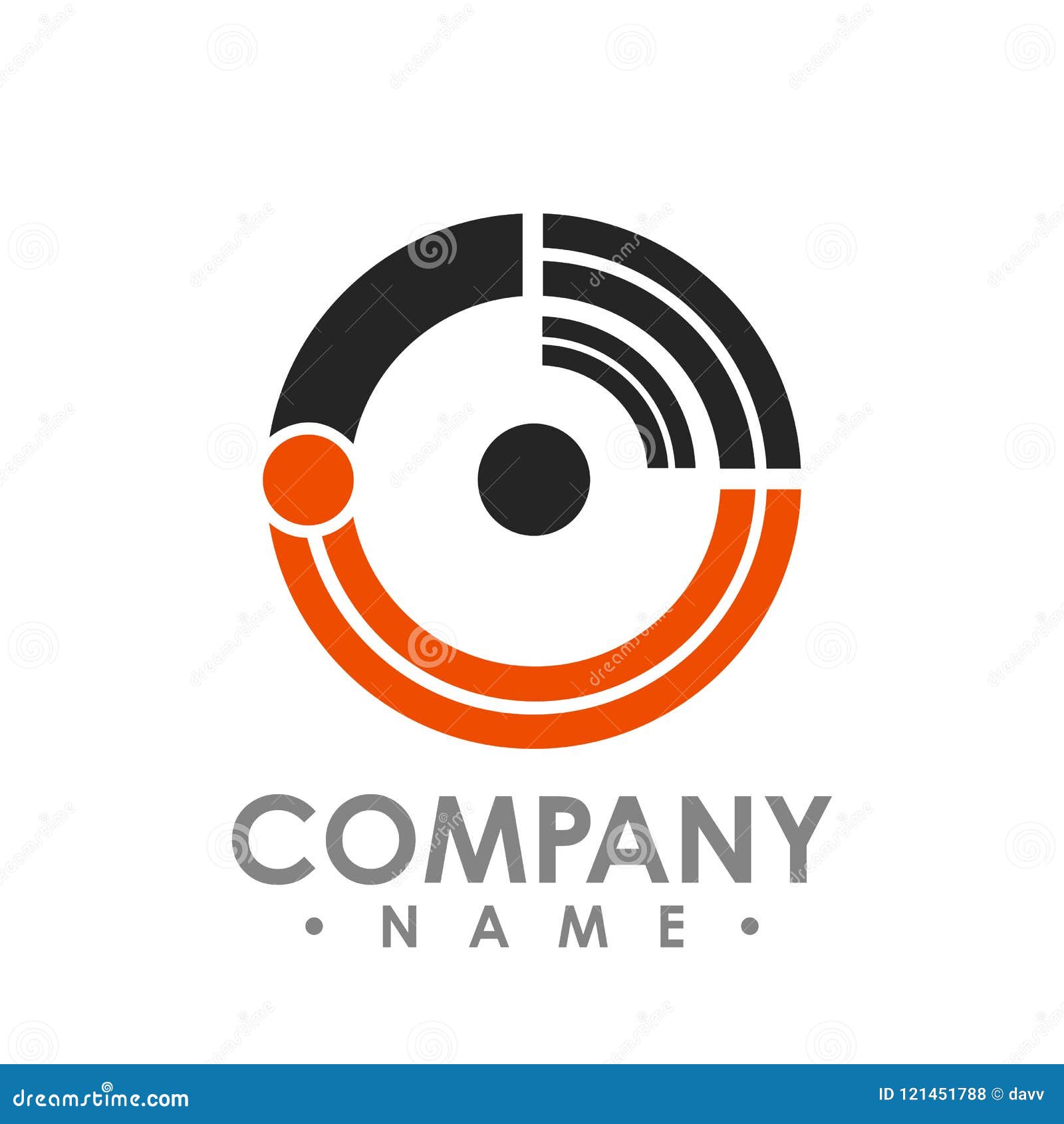 Circle Wifi Logo Design, Technology Wifi Logo Design Stock Vector ...