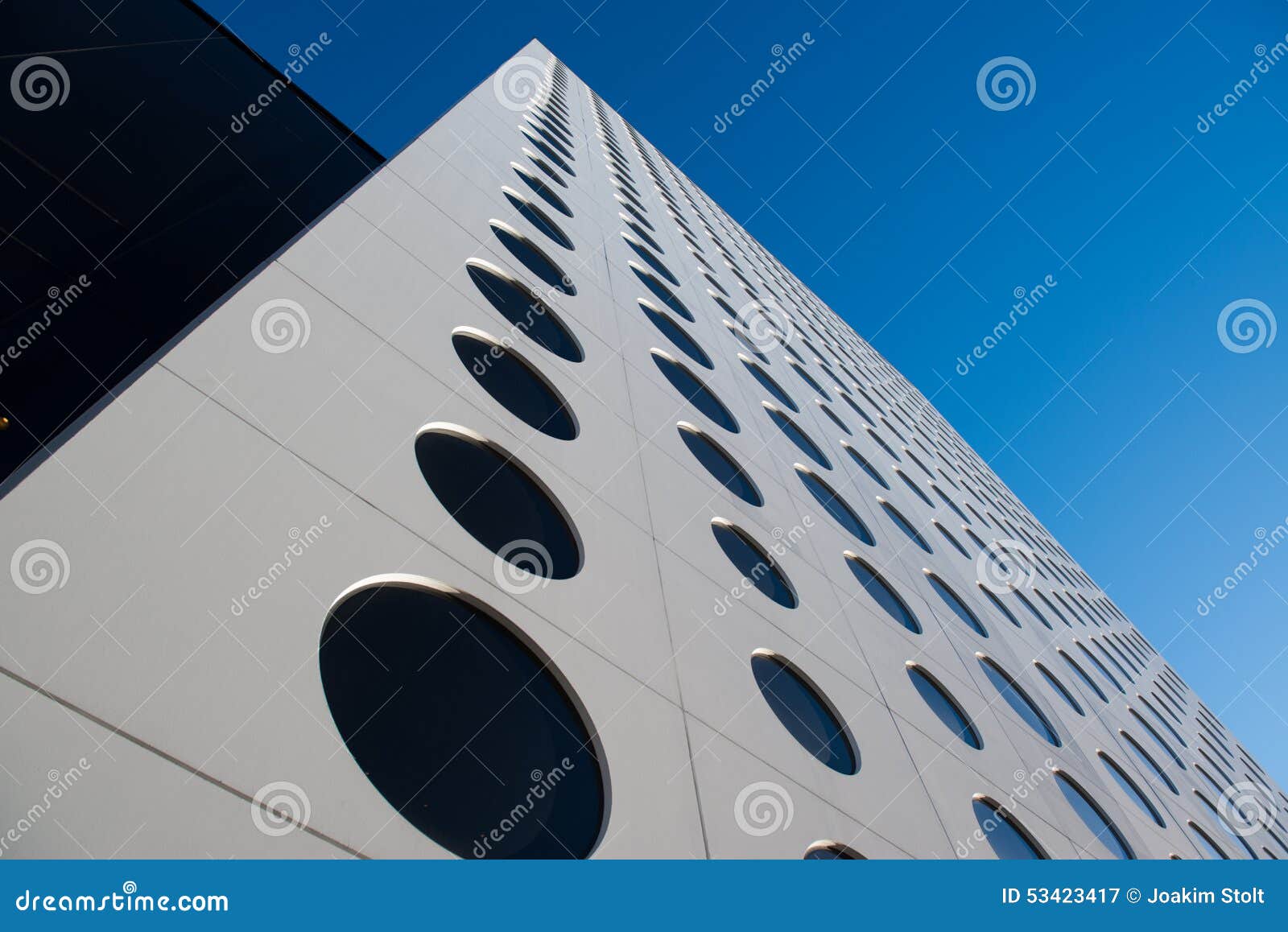 Circle windows, Skyscraper stock image. Image of equipment - 53423417