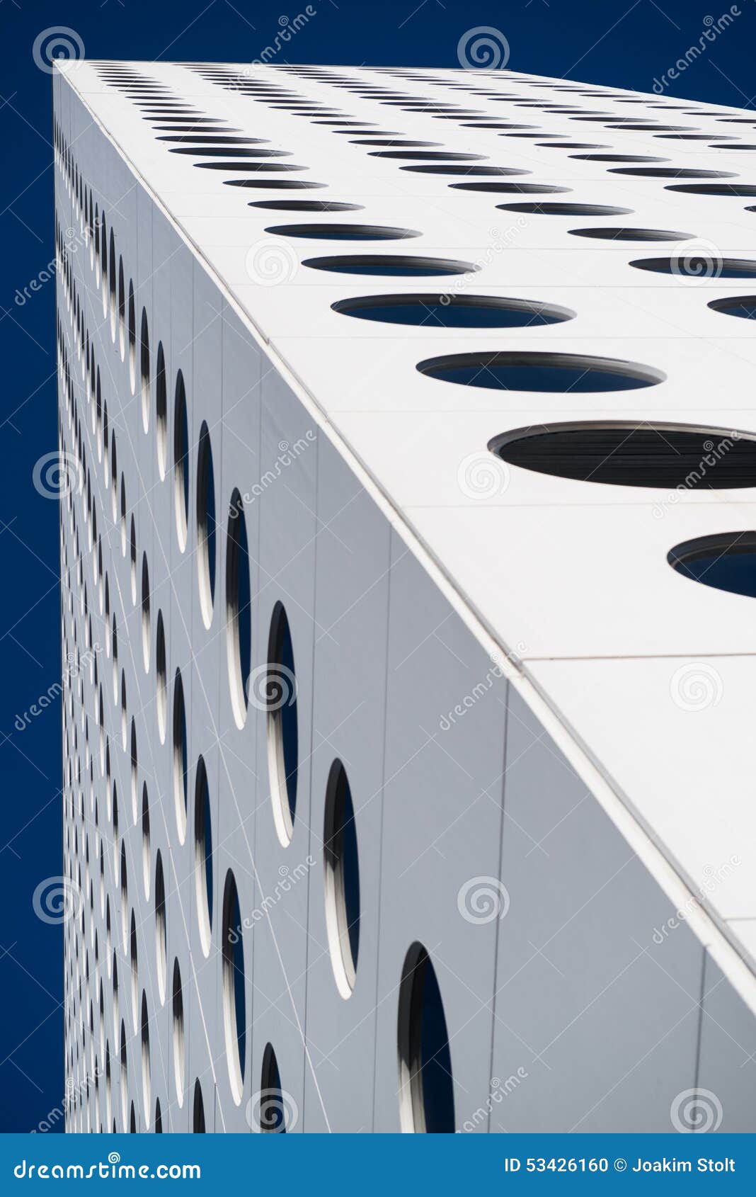 Circle windows, Skyscraper stock photo. Image of futuristic - 53426160