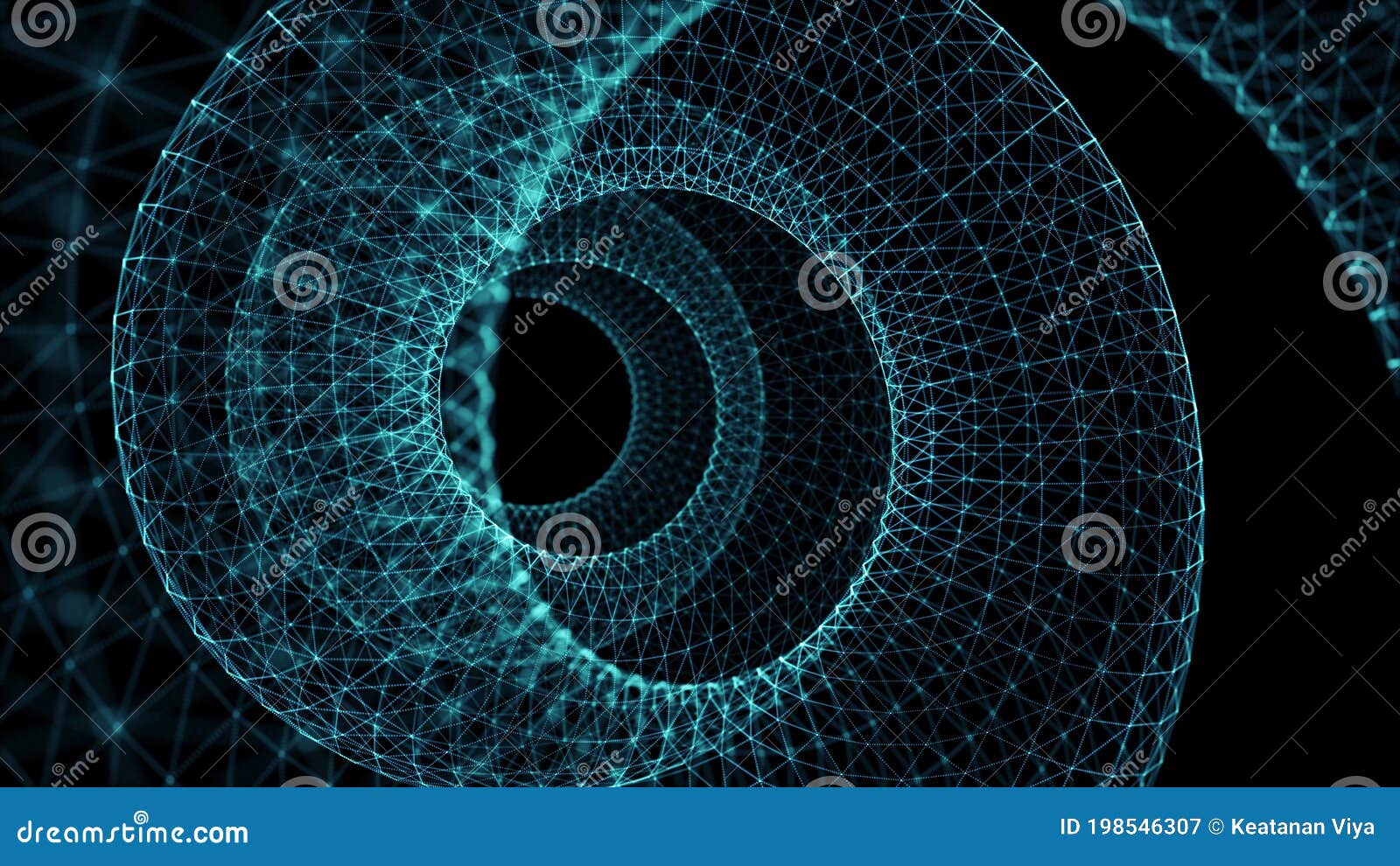 Circle Wireframe Background, Science Fiction Style, 3d Rendering Stock ...