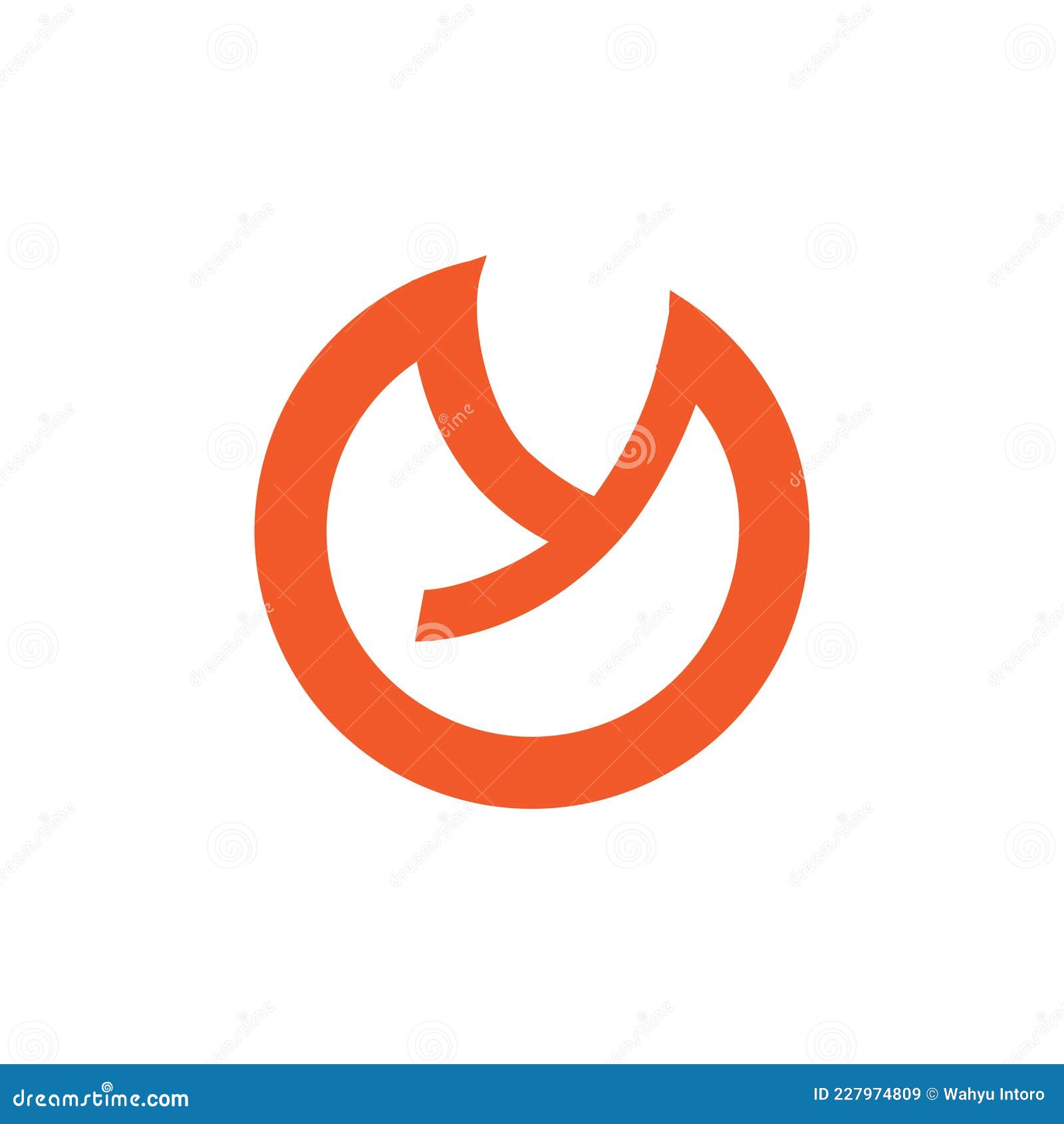 Circle Y icon logo vector stock illustration. Illustration of logo ...