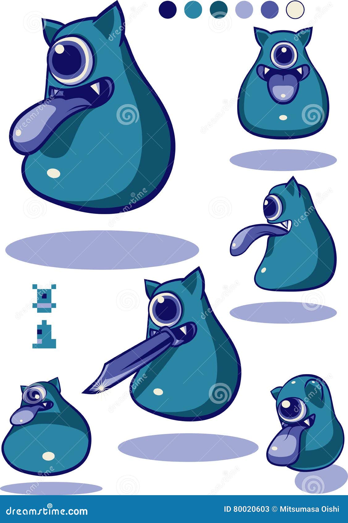 The circled man stock vector. Illustration of face, circled - 80020603