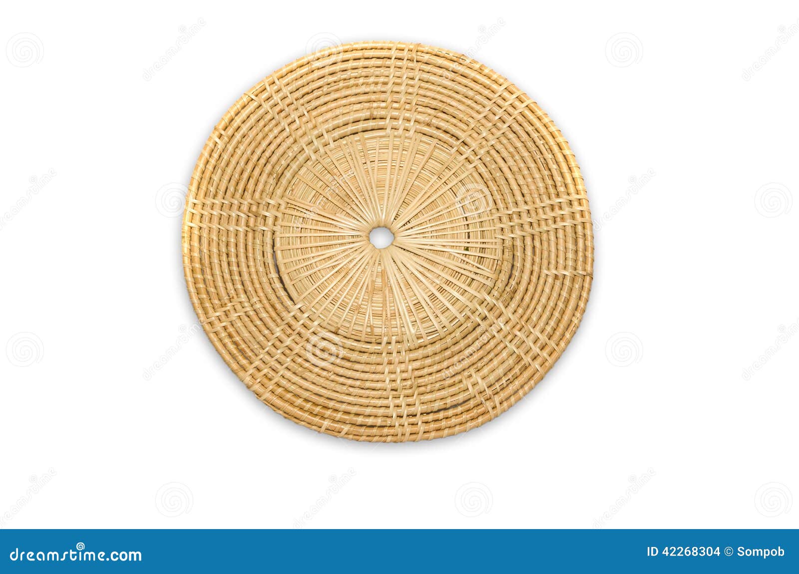 Circled Rattan Mat stock photo. Image of round, decor - 42268304