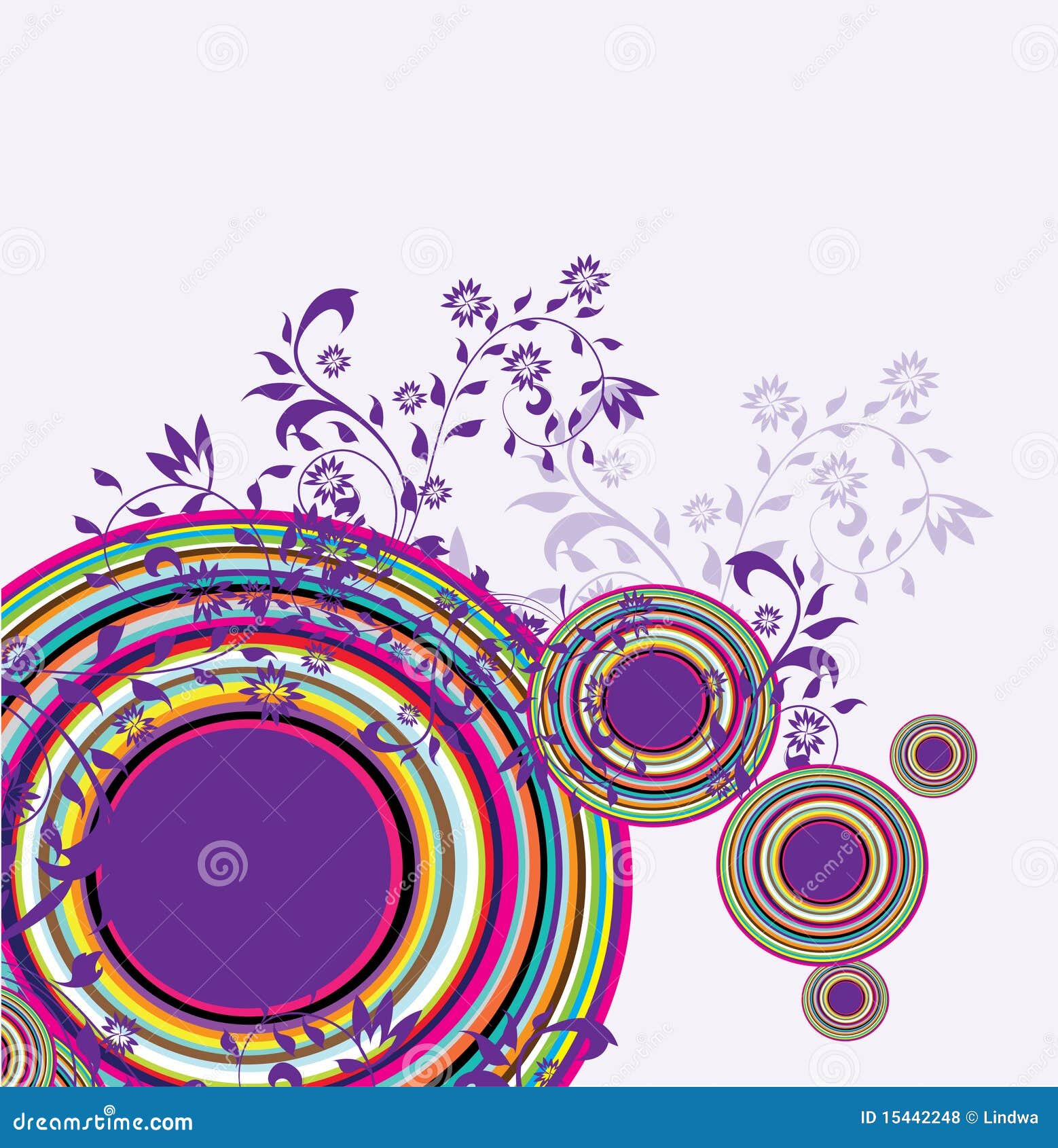 Circles abstract stock vector. Illustration of composition - 15442248