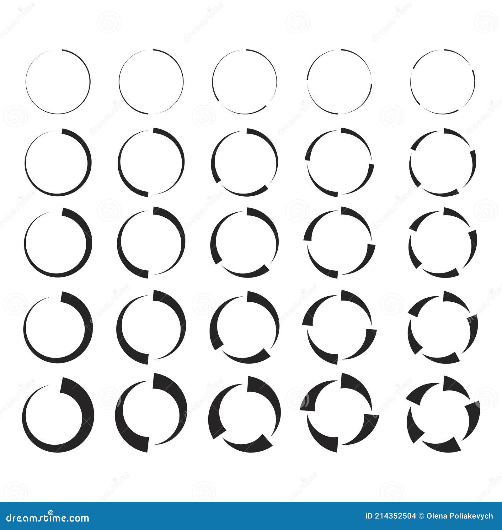 Circles Arrows. Cursor Icon Vector Illustration. Arrow Icon Collection ...