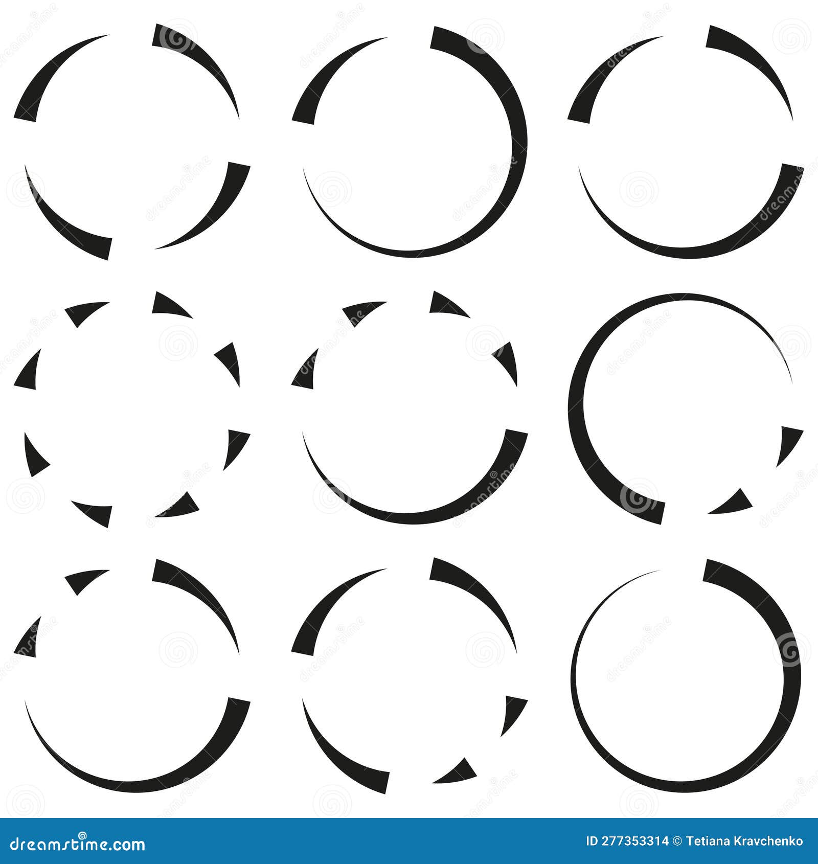 Circles Arrows in Flat Style. Environmental Protection. Vector ...