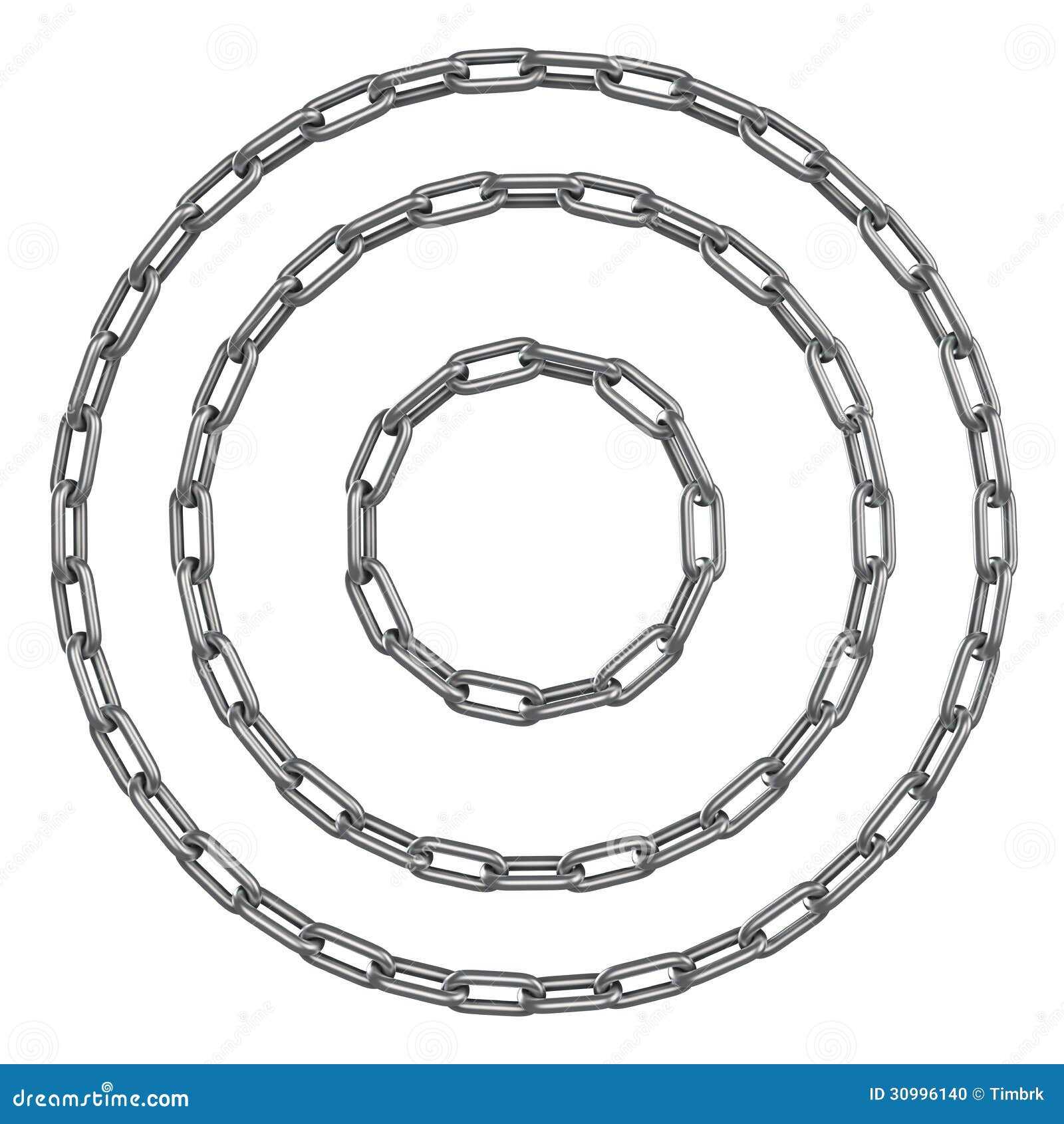 Circles of chains stock illustration. Illustration of industrial - 30996140