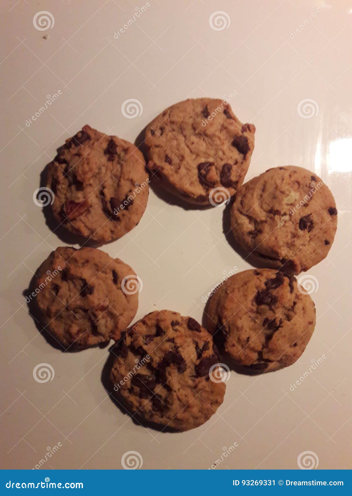 Circles in a circle stock image. Image of chip, chocolate - 93269331