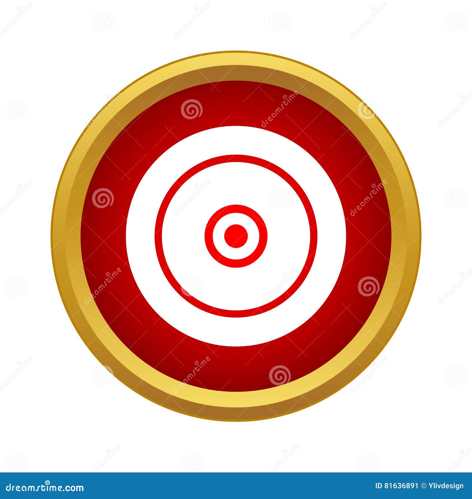Circles within the Circle Icon in Simple Style Stock Vector ...