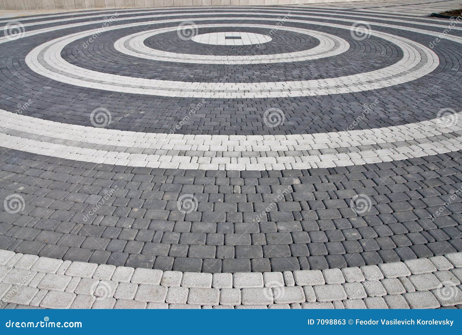 Circles in city street. stock image. Image of roadway - 7098863