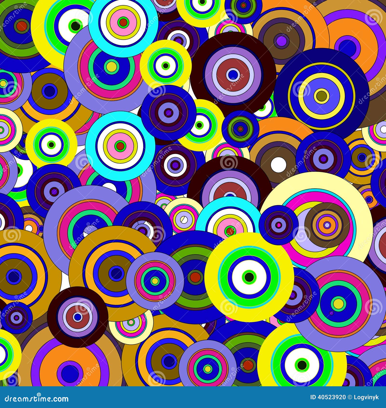 Circles colorful pattern stock illustration. Illustration of industrial ...