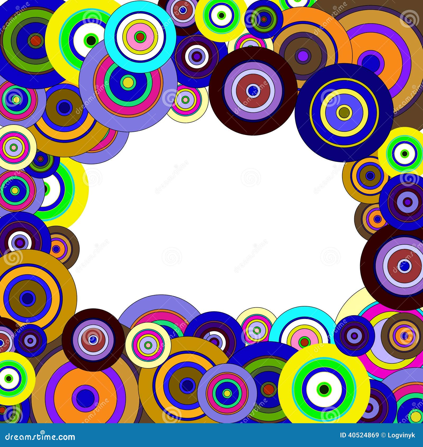 Circles colorful pattern stock illustration. Illustration of model ...