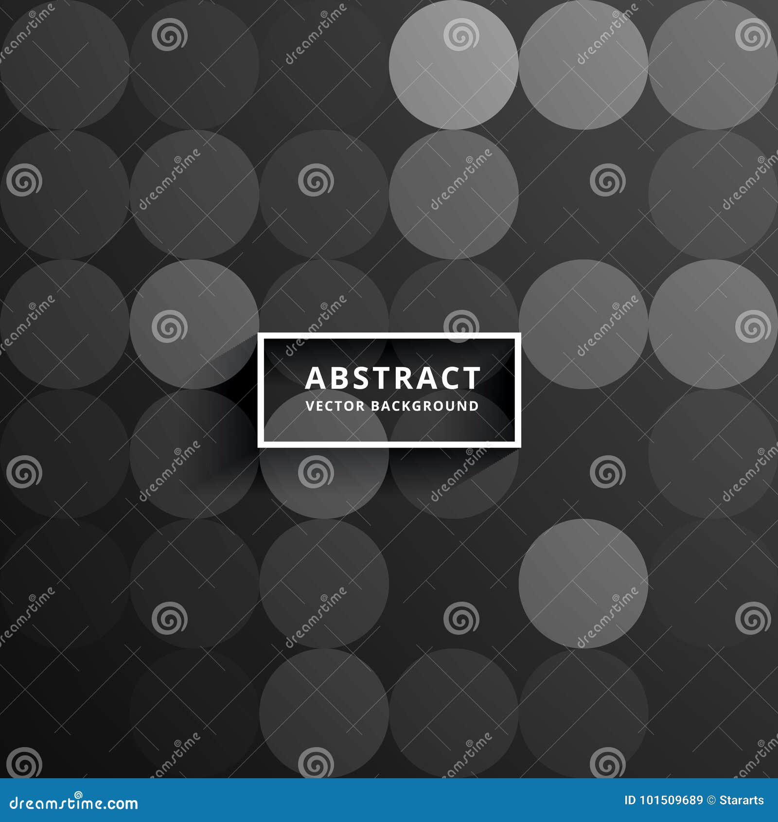 Circles Dark Abstract Vector Background Stock Vector - Illustration of ...