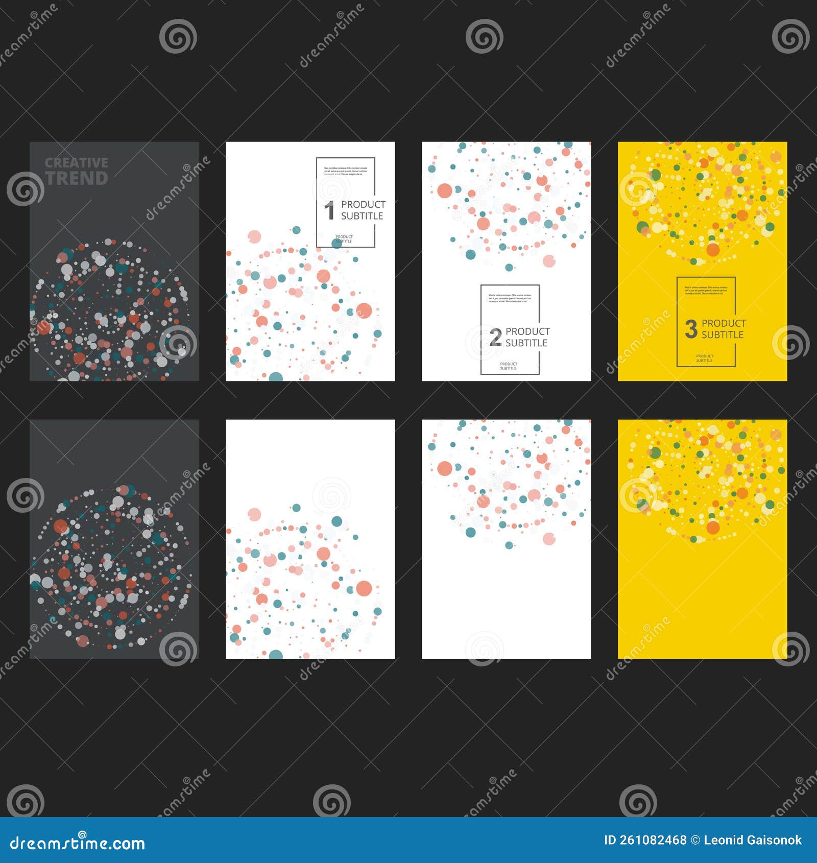Circles Design Elements. Modern Brochure Background Stock Vector ...