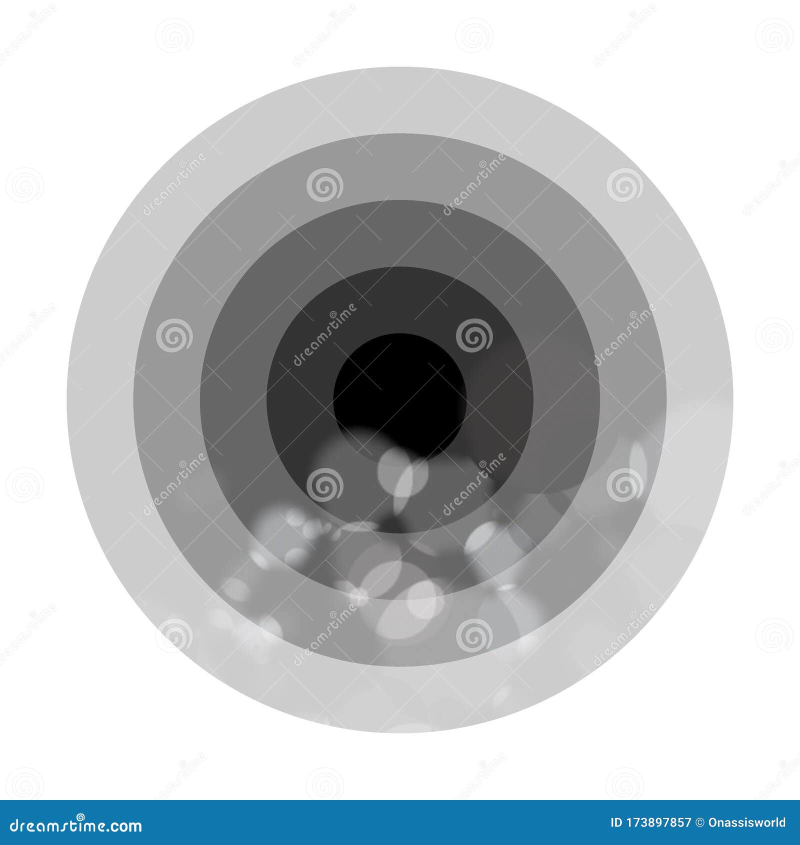 Circles Disc White Paper Abstract Stock Illustration - Illustration of ...