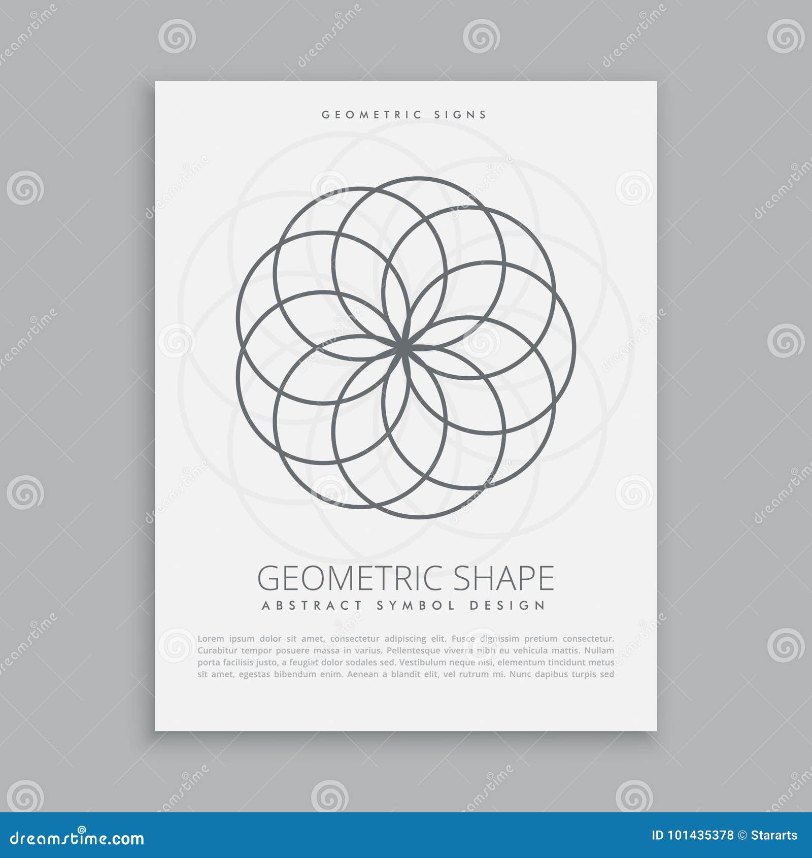 Circles geometric shapes stock vector. Illustration of philosophy ...
