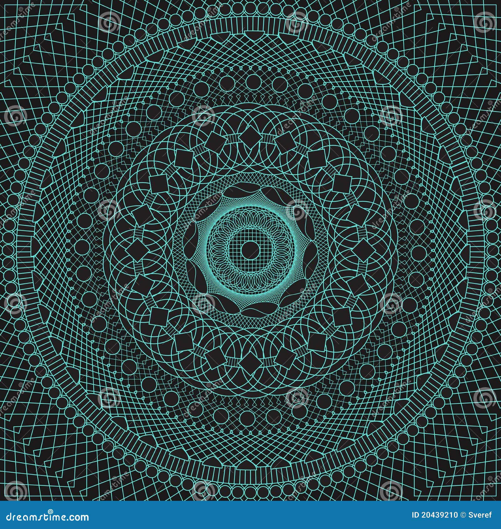 Circles grid stock vector. Illustration of abstract, computer - 20439210