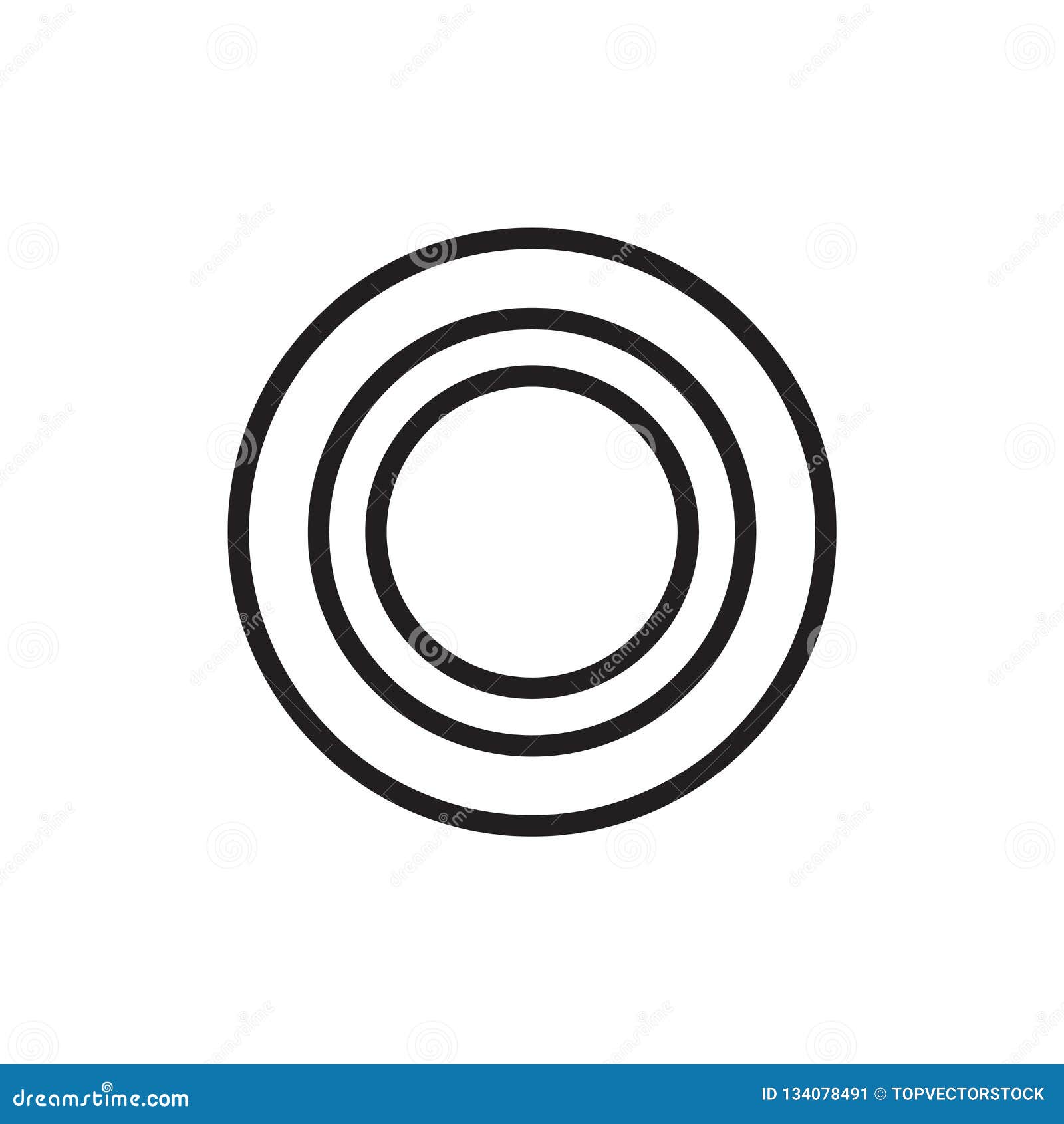 Circles Icon Vector Isolated on White Background, Circles Sign Stock ...