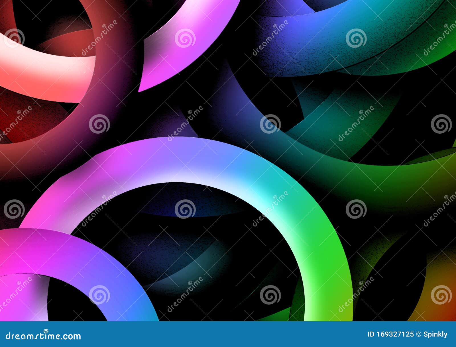 Circles Layered in Different Colours Abstract Background Stock ...