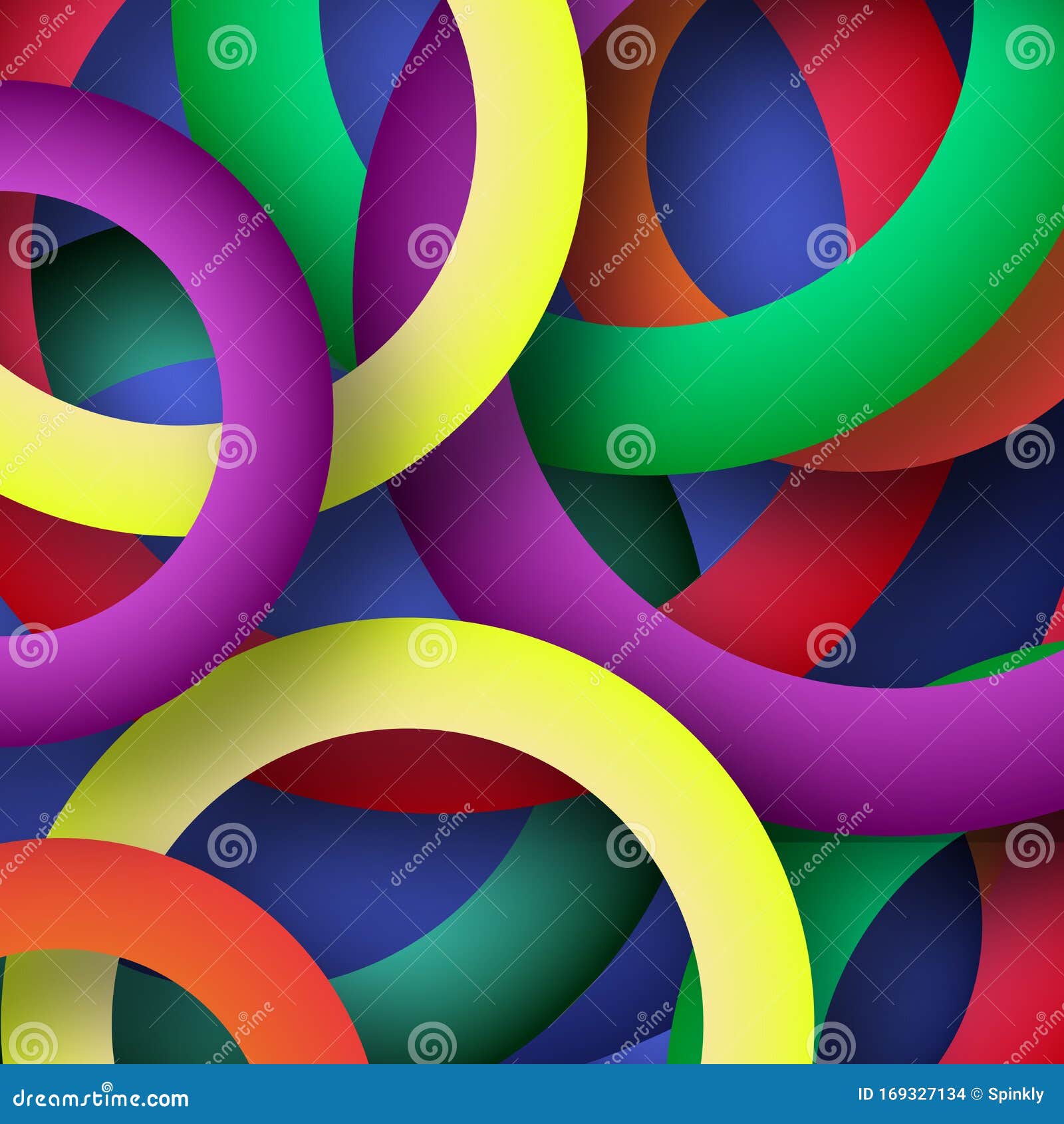 Circles Layered in Different Colours Abstract Background Stock Vector ...