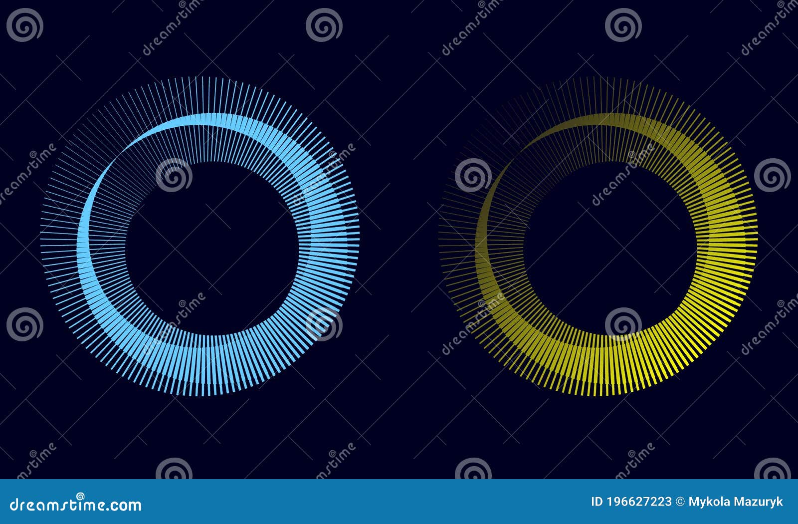 Circles with Lines As Dynamic Abstract Vector Background or Logo or ...
