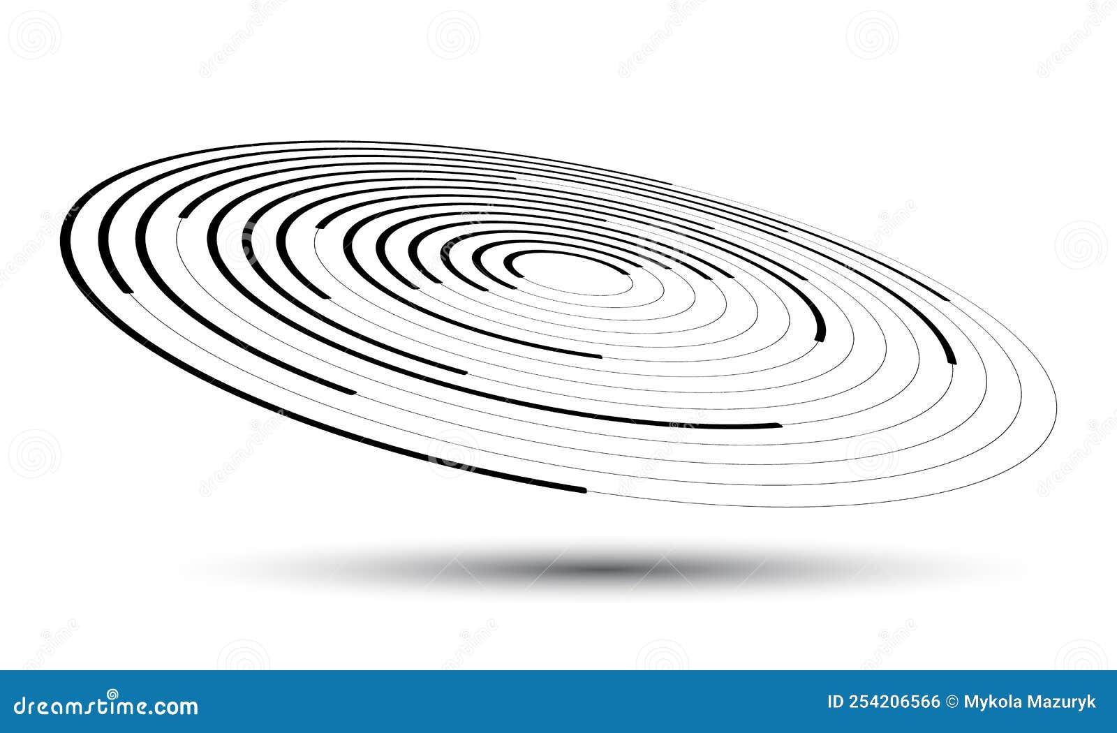 Circles with Lines As Dynamic Abstract Vector Background or Logo or ...