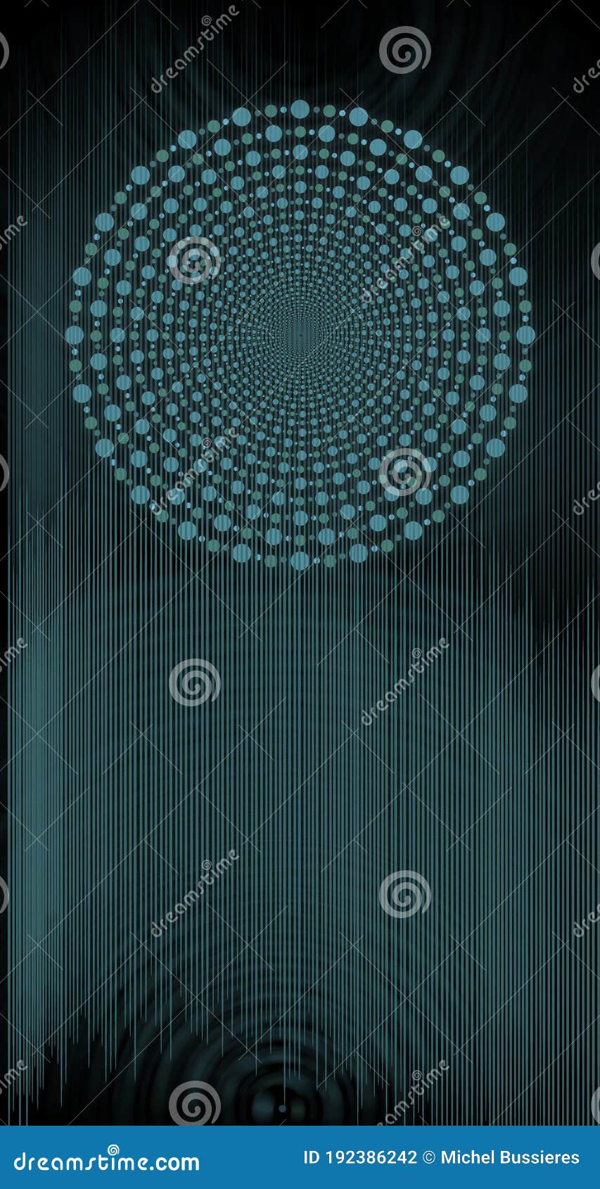 Circles and Lines Composition Stock Illustration - Illustration of ...