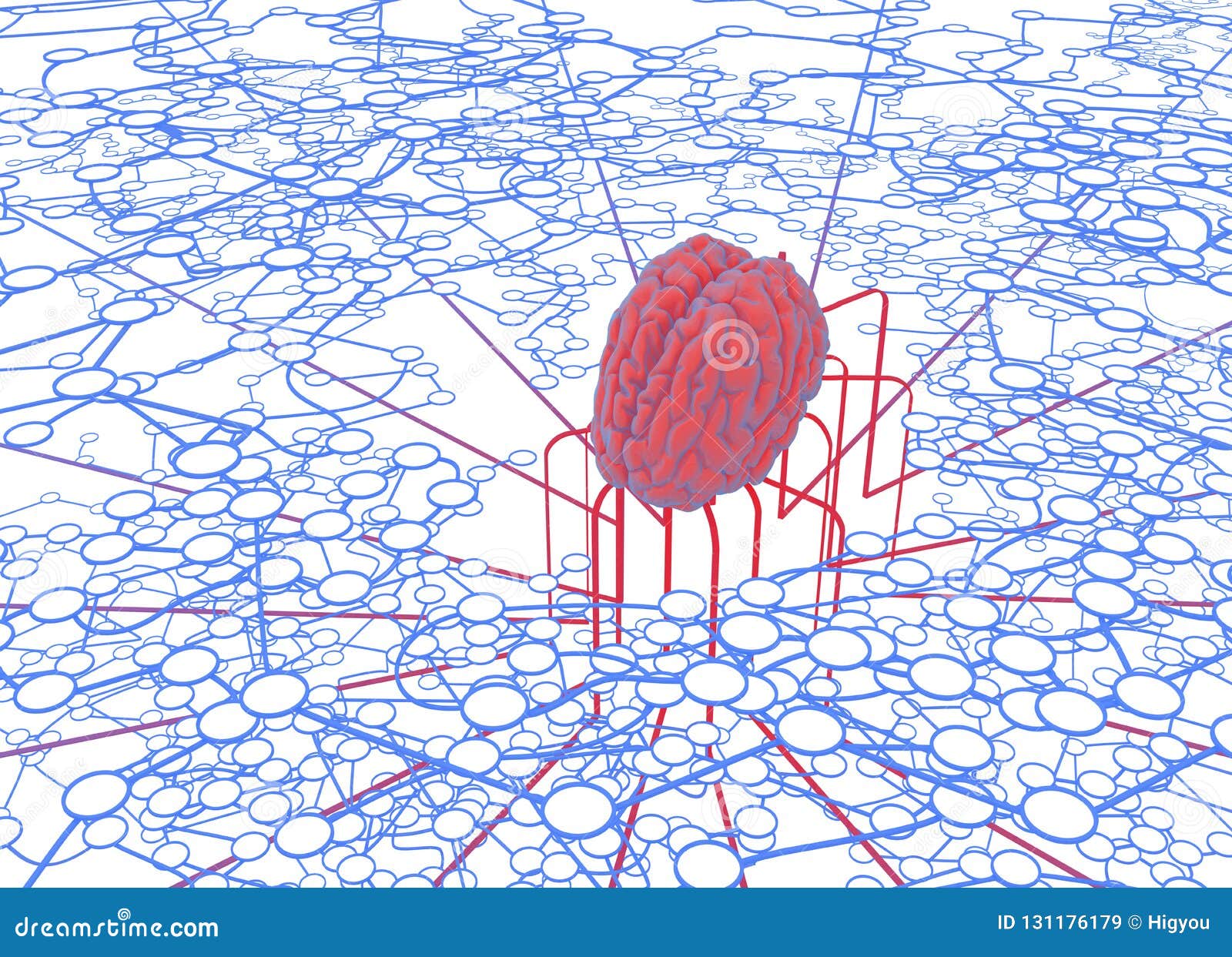 Connection System, Brain stock illustration. Illustration of ...