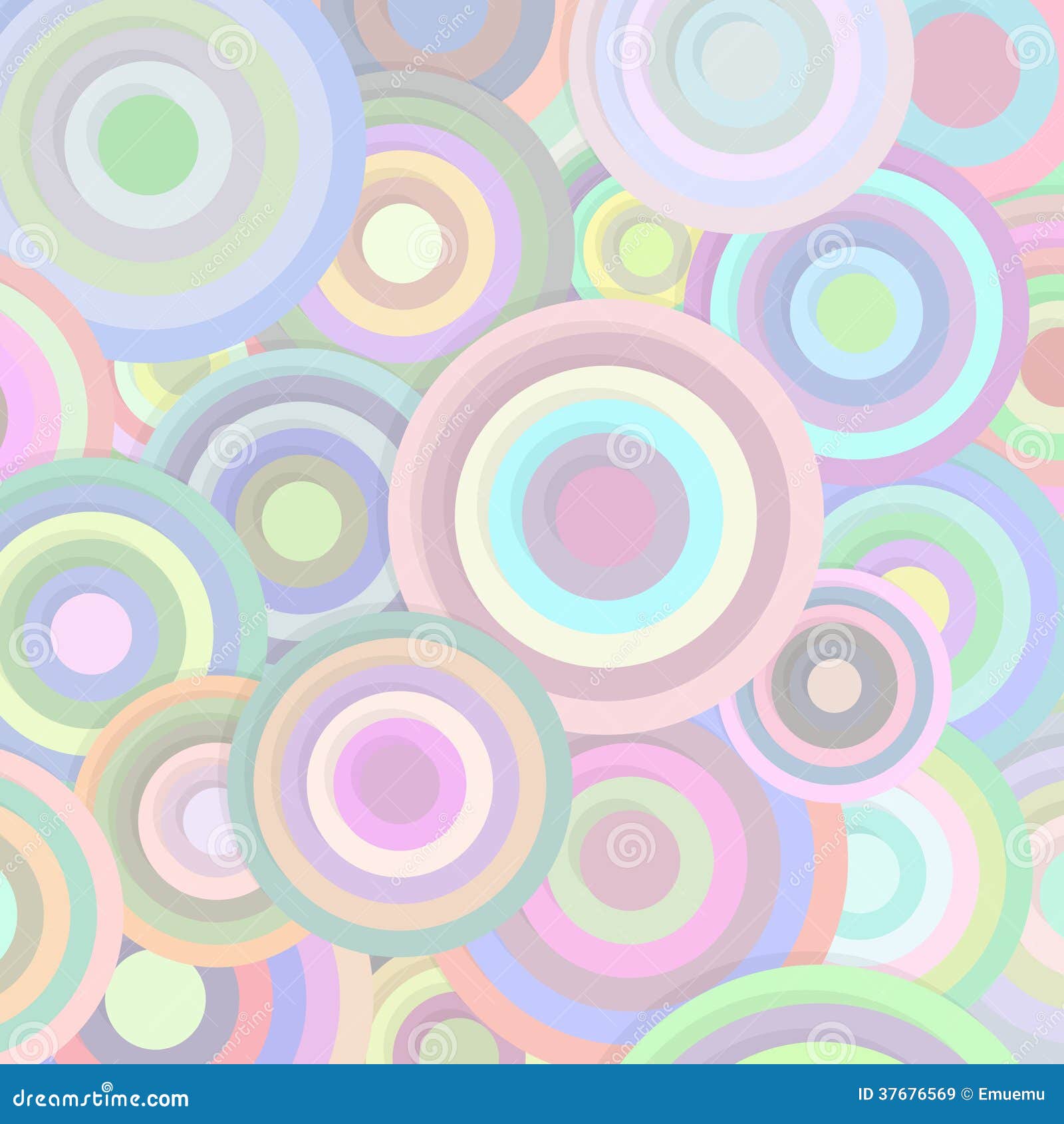 Circles In Pastel Colors Royalty Free Stock Images - Image: 37676569
