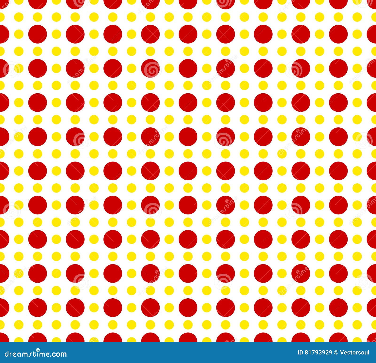 Circles Pattern - Basic Duotone, Red-yellow Repeatable Pattern Stock ...